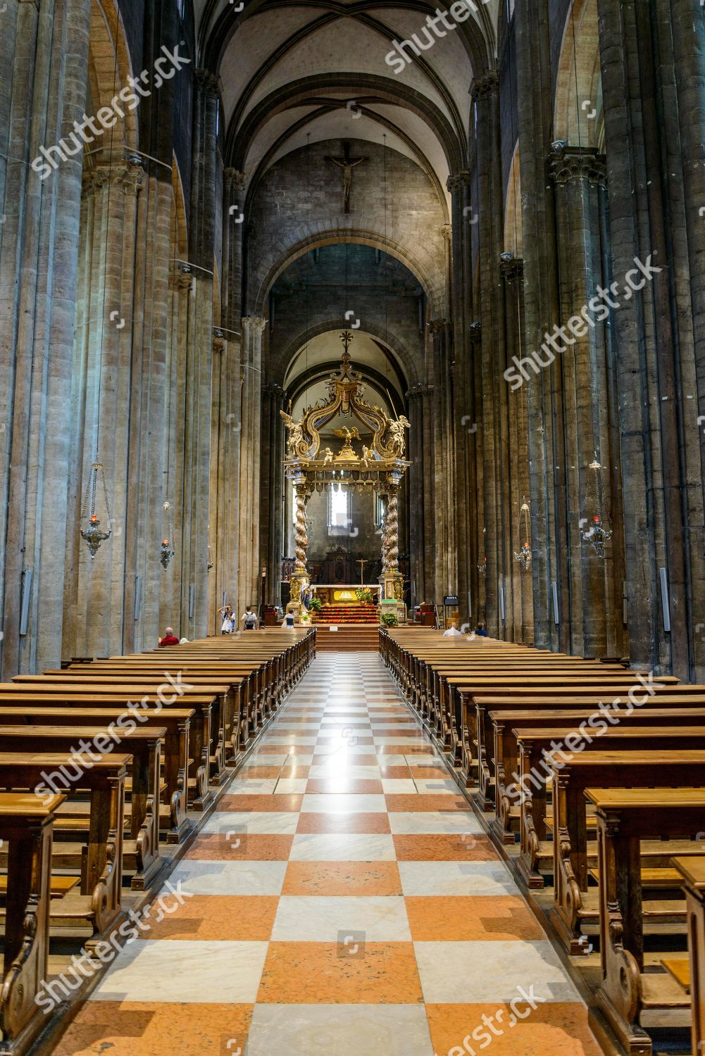 Interior View Main Nave Cathedral Trento Editorial Stock Photo - Stock ...