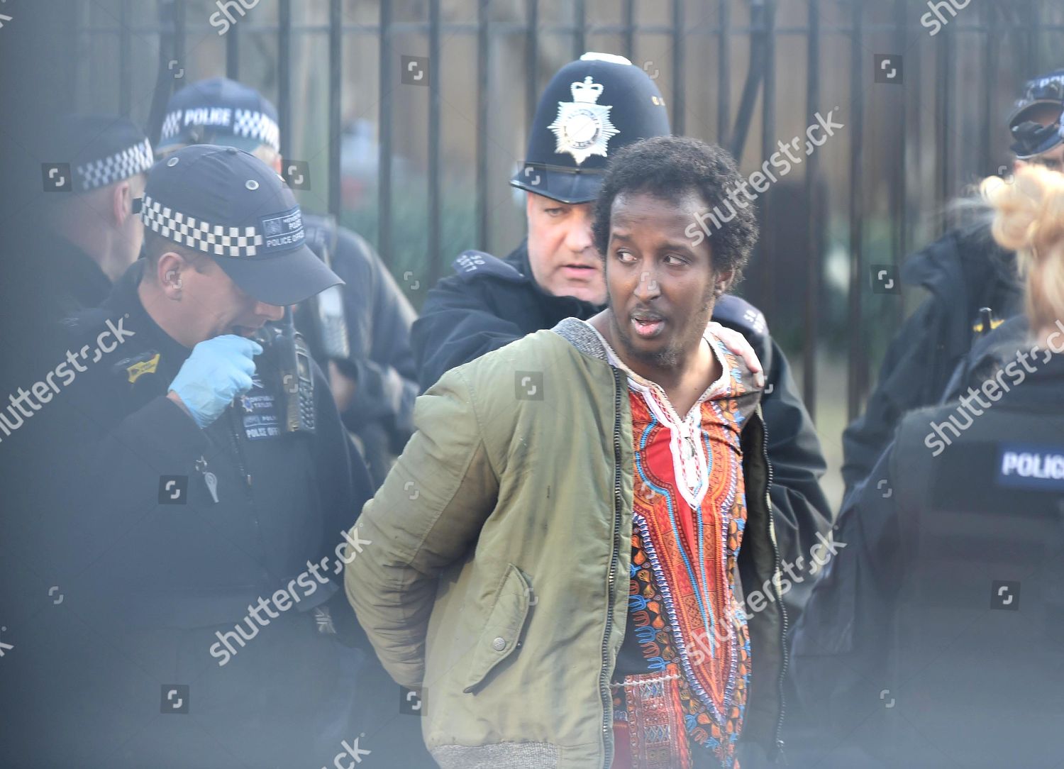Intruder Arrested Inside Grounds Parliament Westminster Editorial Stock ...