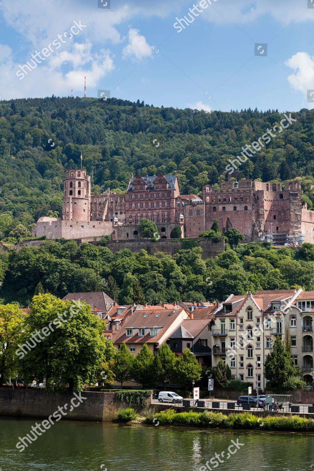 Heidelberg Castle Castle Ruin Above City Editorial Stock Photo - Stock ...