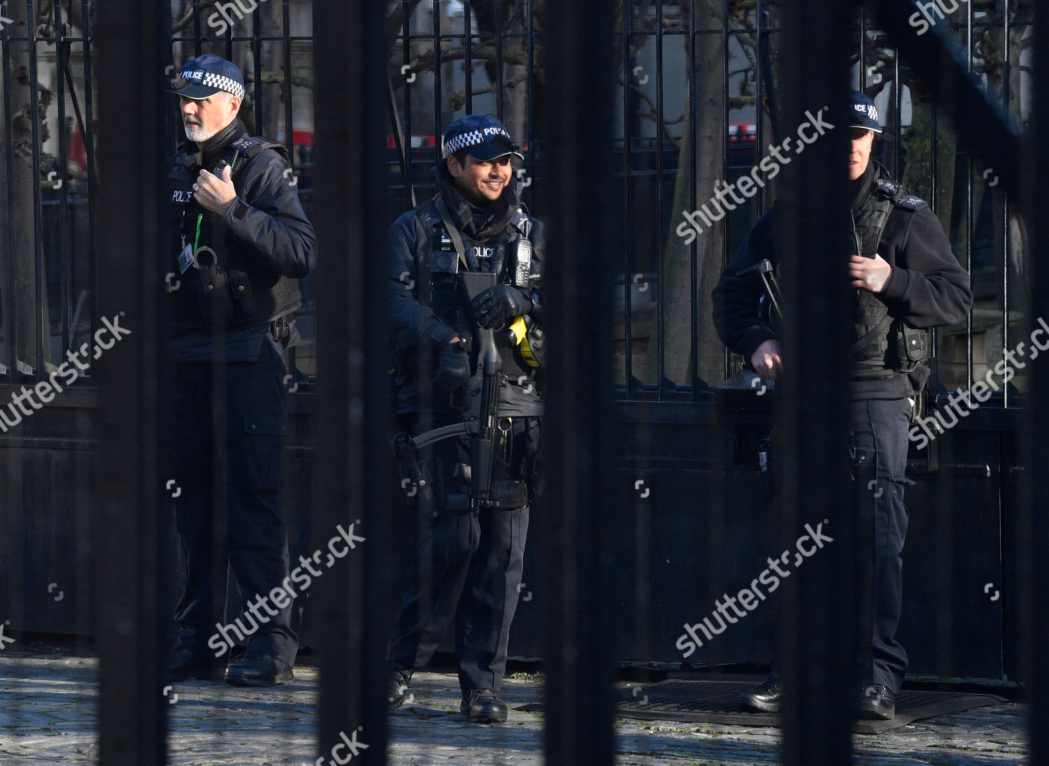 Armed Police Officers Guard Inside Carriage Editorial Stock Photo ...