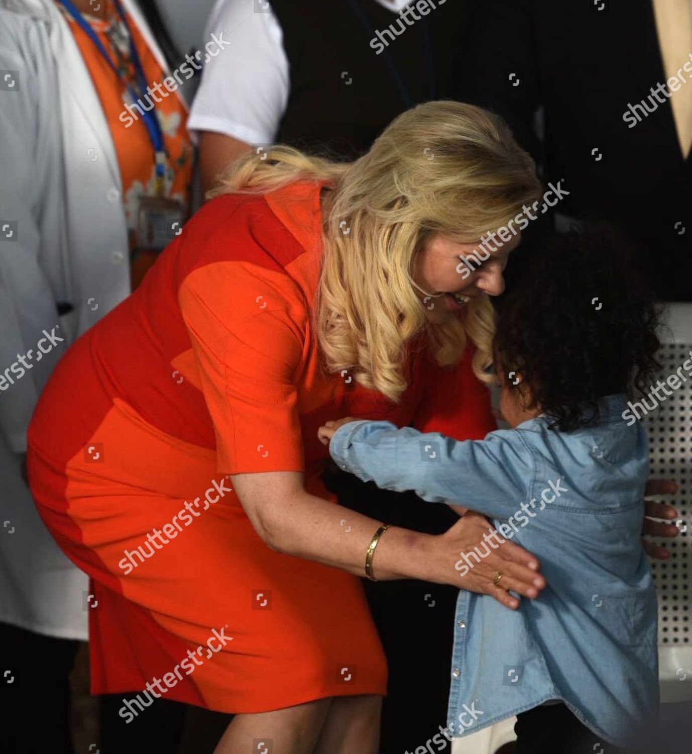 Israeli First Lady Sara Netanyahu L Editorial Stock Photo - Stock Image ...