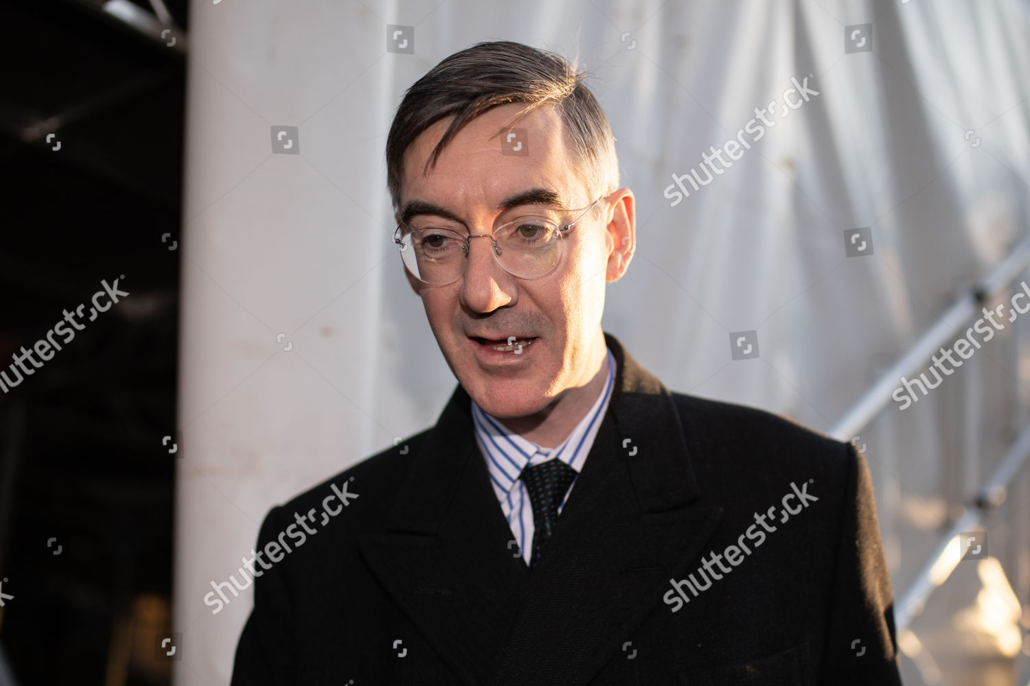Jacob Reesmogg Mp Speaks Media On Editorial Stock Photo - Stock Image ...