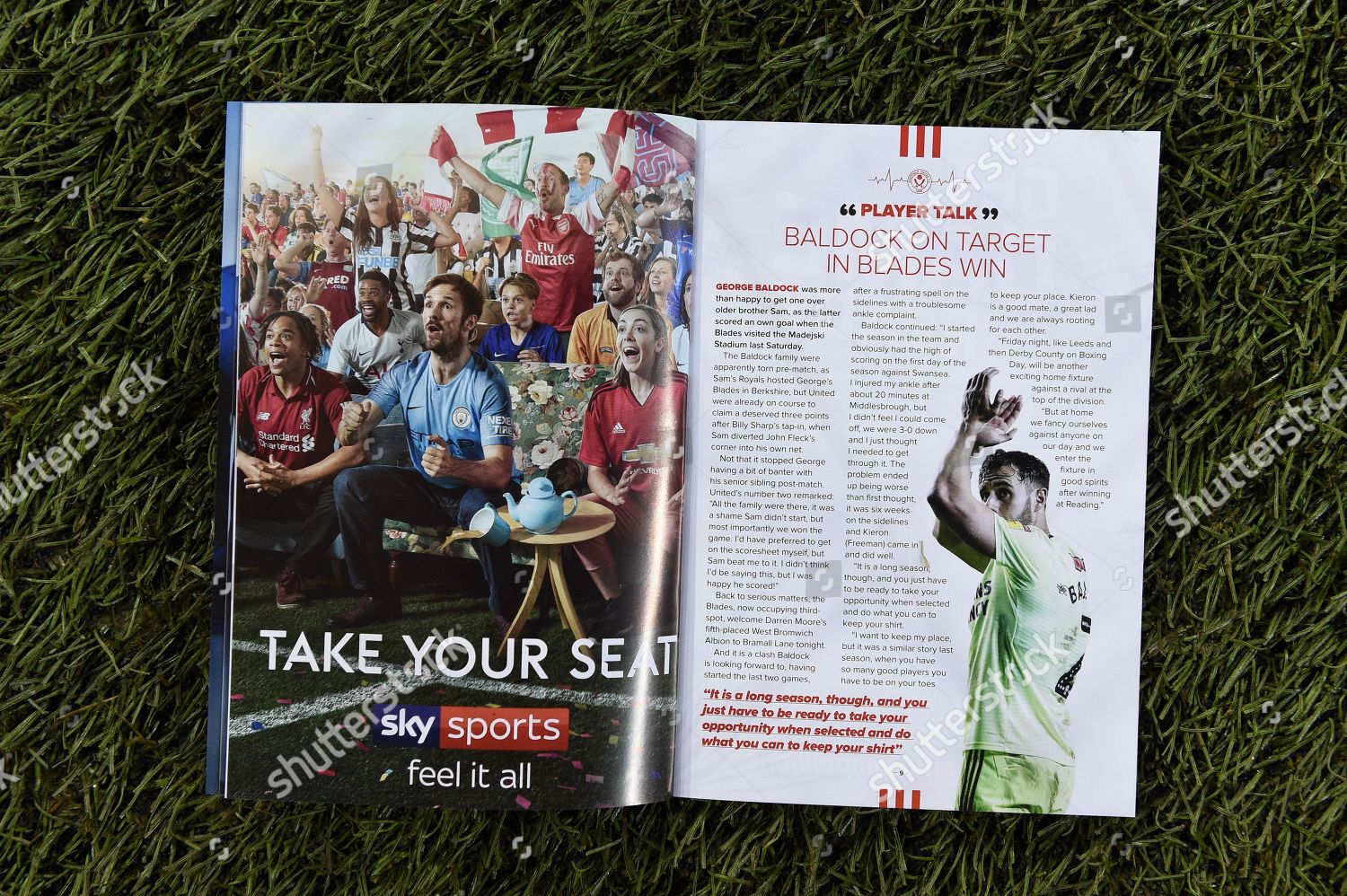 Sky Sports Advert Match Day Programme Editorial Stock Photo - Stock ...