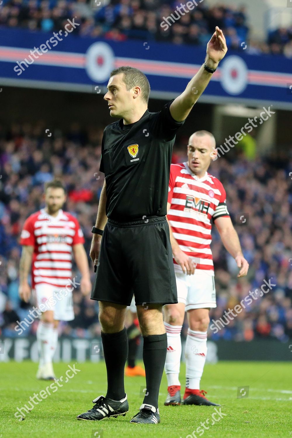 Referee Euan Anderson During Ladbrokes Scottish Editorial Stock Photo ...