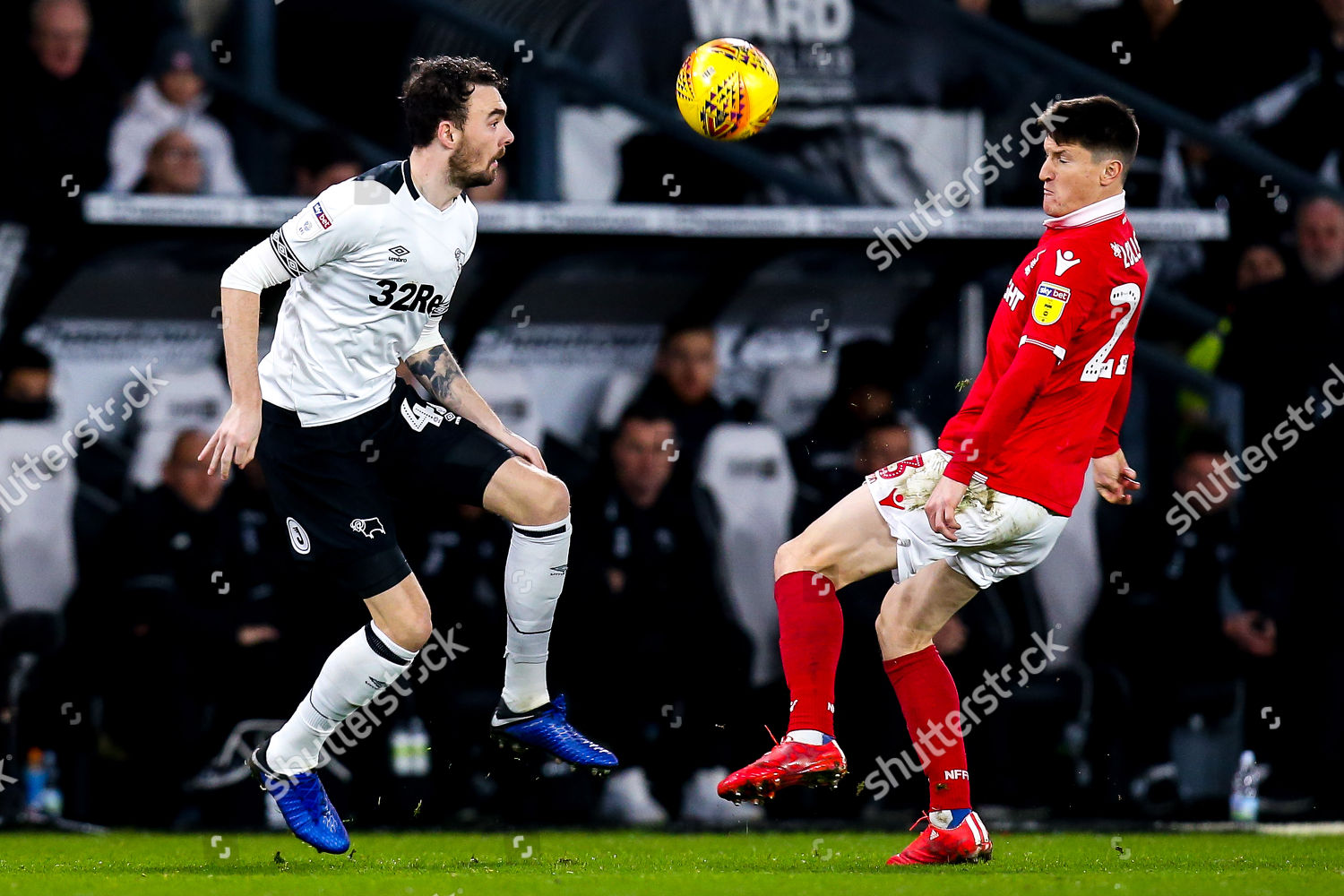 Scott Malone Derby County Takes On Editorial Stock Photo - Stock Image ...