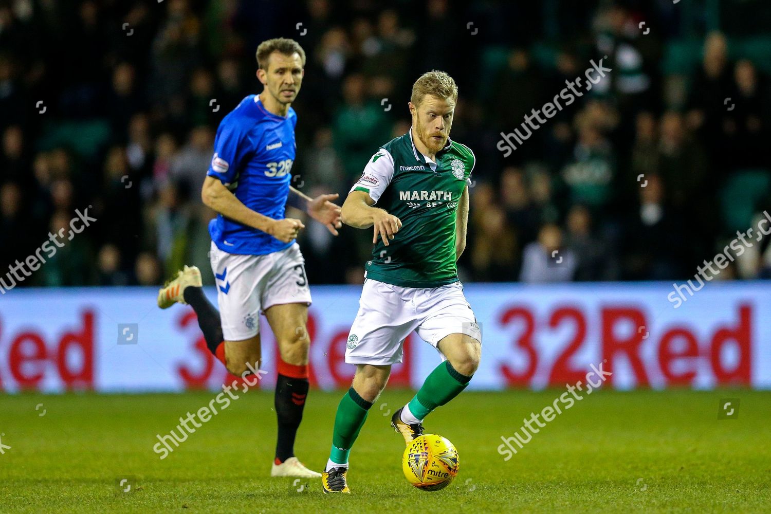 Daryl Horgan 7 Hibernian On Ball Editorial Stock Photo - Stock Image ...