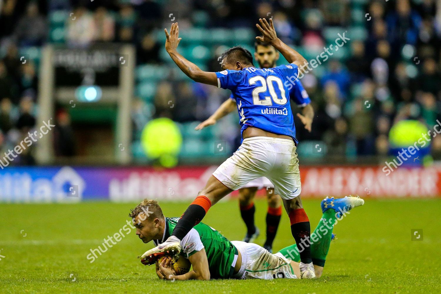 Ryan Porteous 36 Hibernian Fouled By Editorial Stock Photo - Stock ...