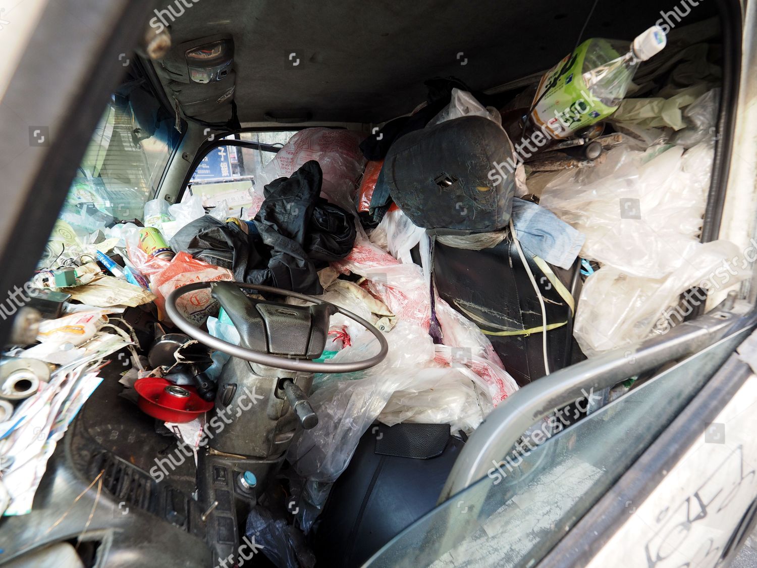 Private Garbage Collector Collects Recyclable Material Editorial Stock ...