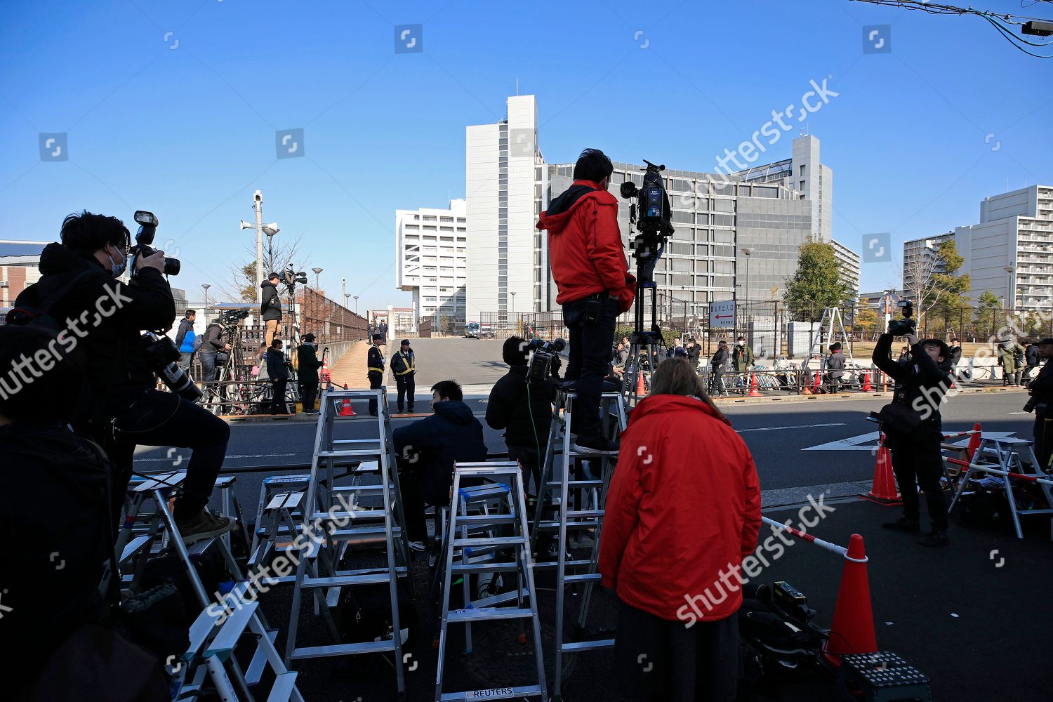 Photographers Television Cameramen Reporters Gather Around Editorial ...