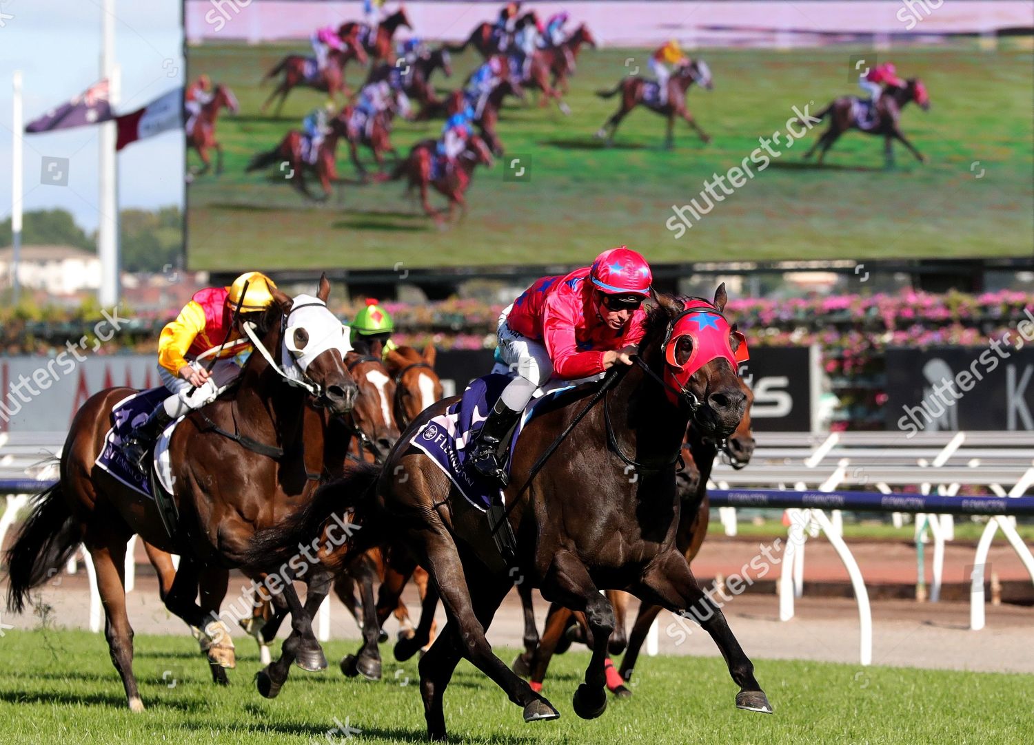 Jockey Ben Melham Rides Usain Bowler Editorial Stock Photo - Stock ...