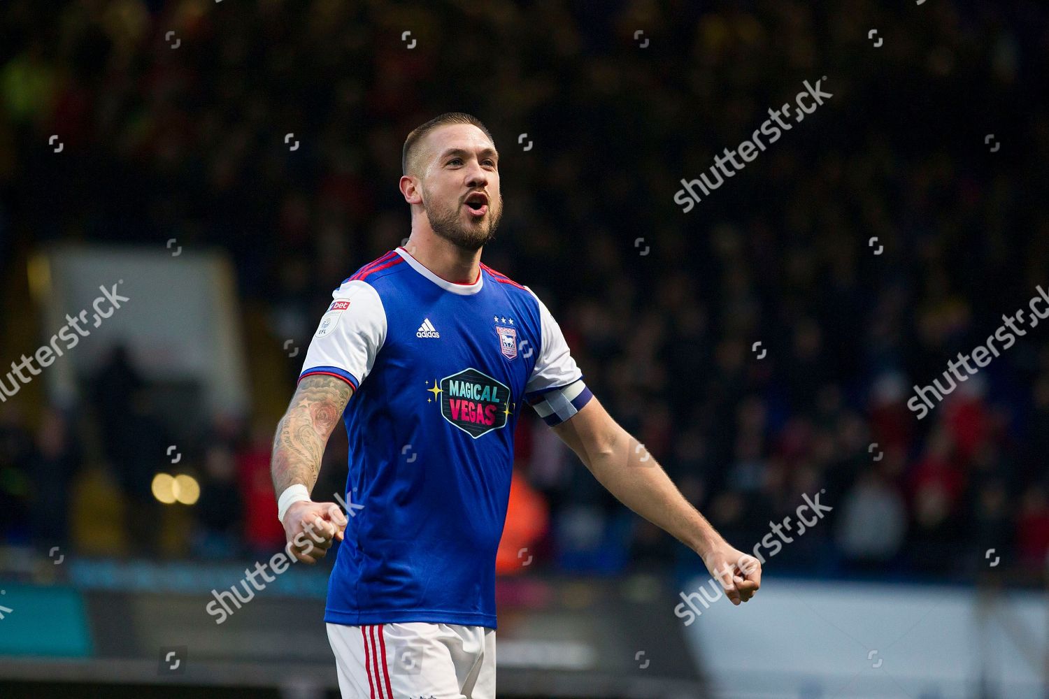 Luke Chambers Ipswich Town Celebrates Opening Editorial Stock Photo ...