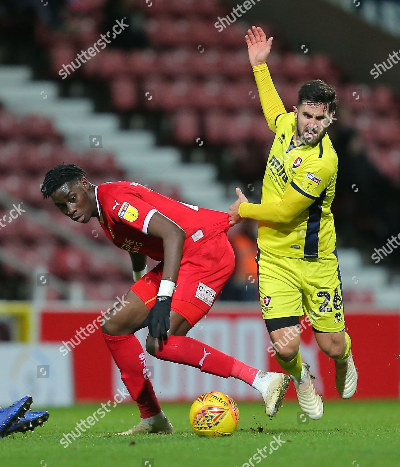 Chris Clements Cheltenham Elijah Adebayo Swindon Editorial Stock Photo ...