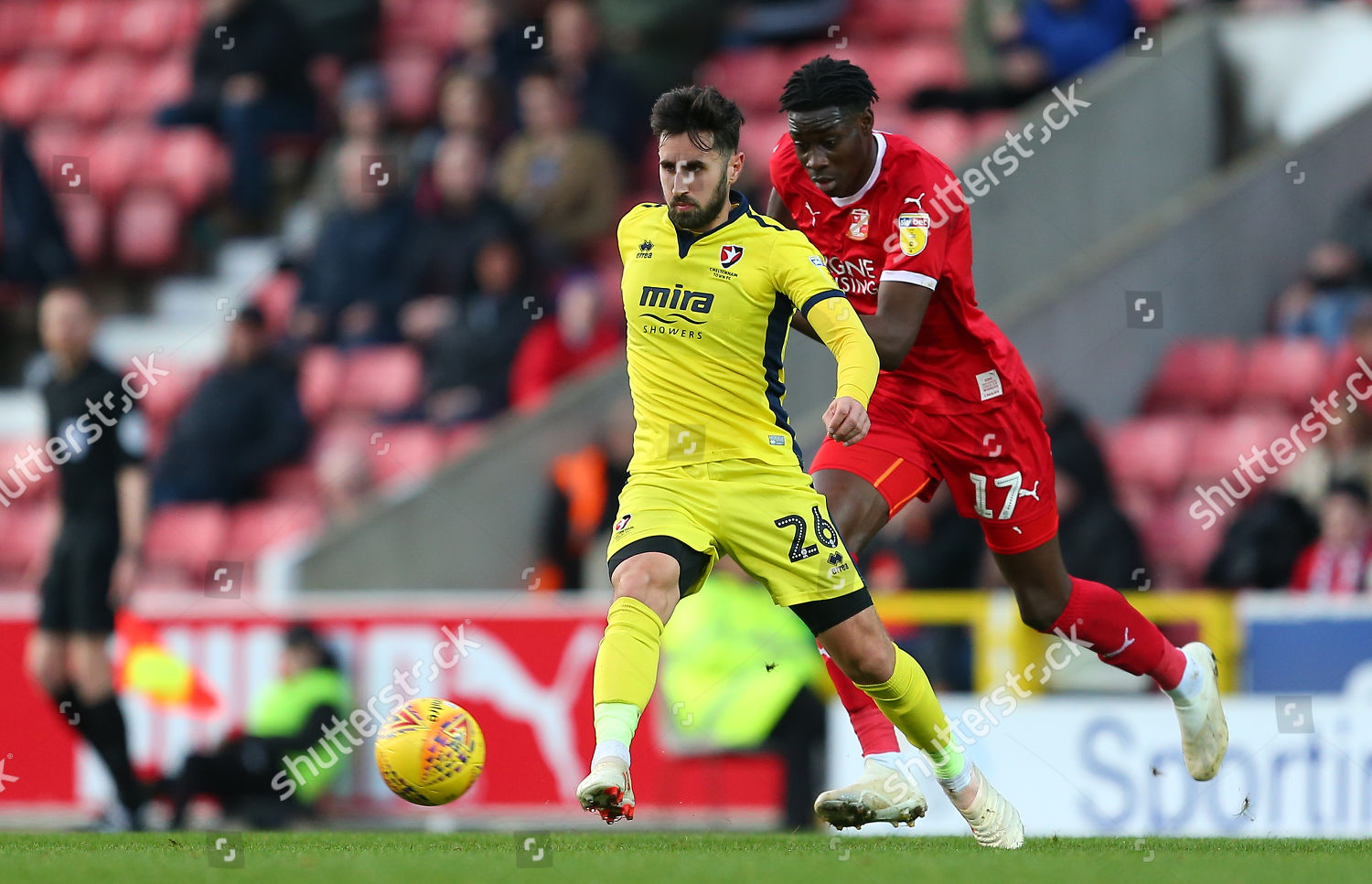 Chris Clements Cheltenham Elijah Adebayo Swindon Editorial Stock Photo ...