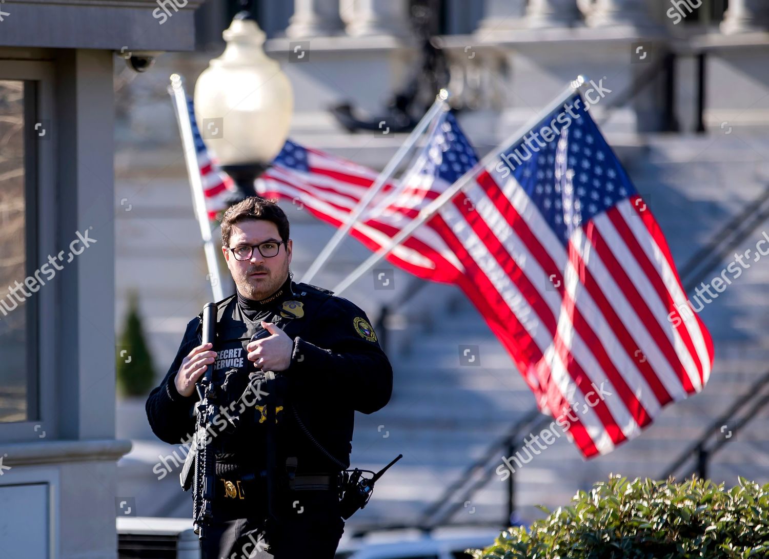 Uniformed United States Secret Service Officer Editorial Stock Photo ...