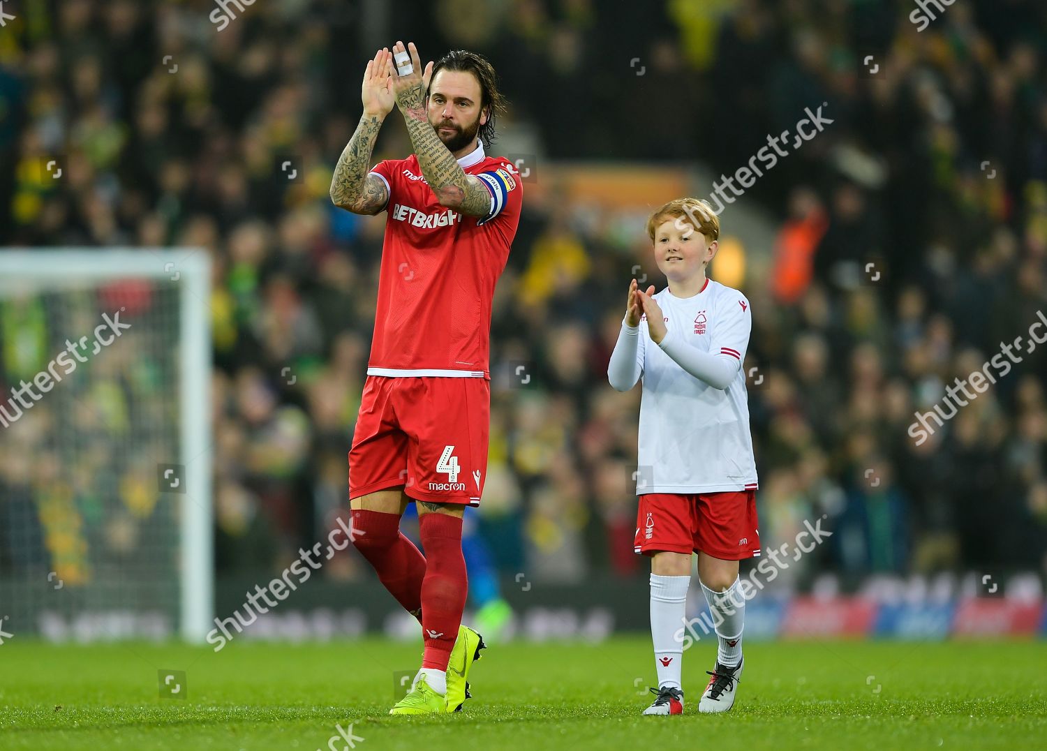 Danny Fox Nottingham Forest Clapping Towards Editorial Stock Photo ...