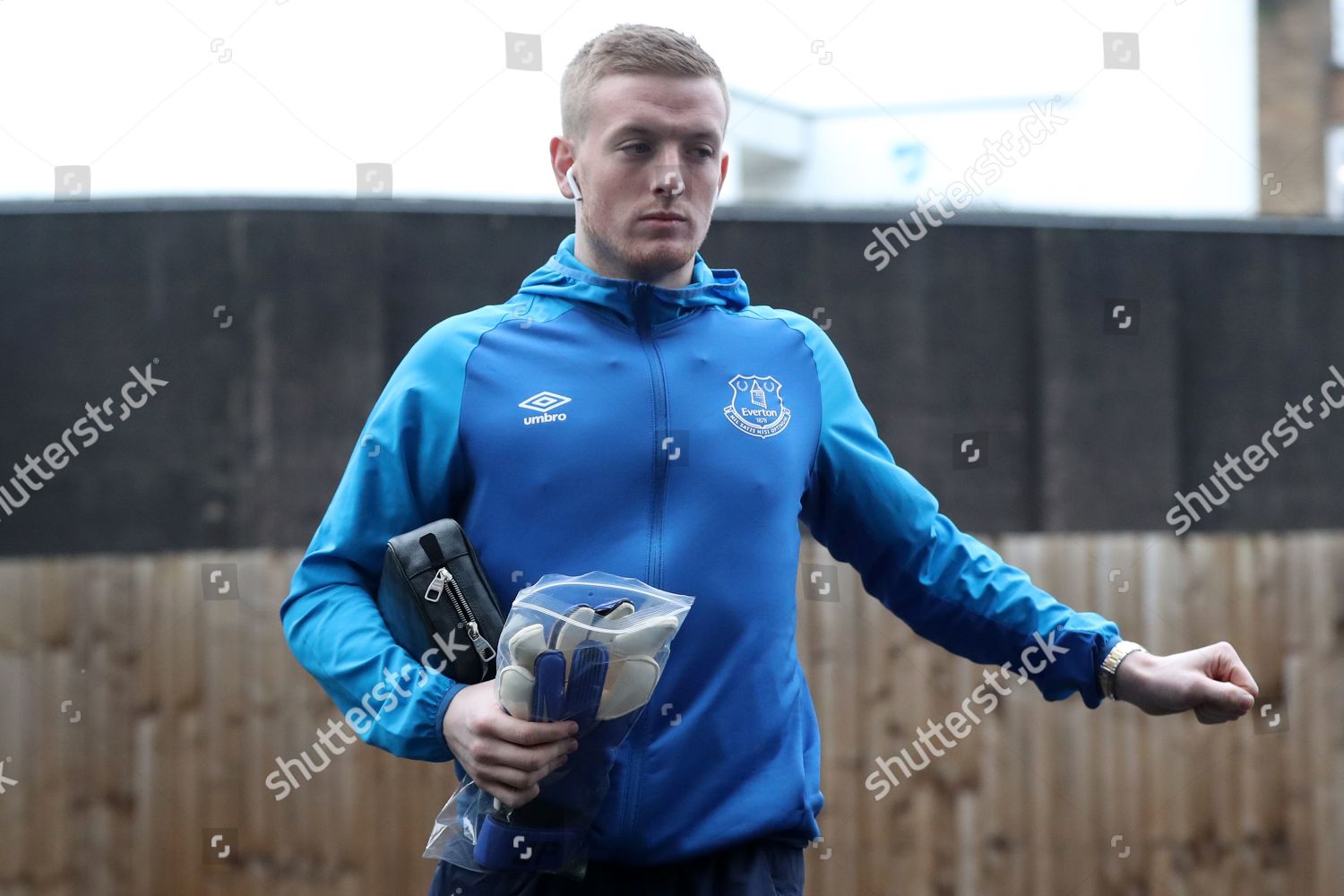 Everton Goal Keeper Jordan Pickford Arrives Editorial Stock Photo ...