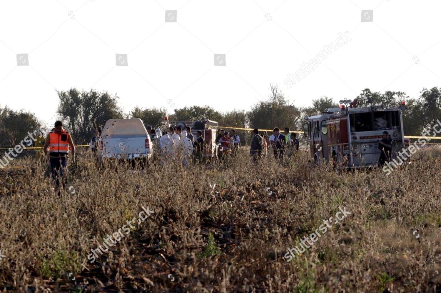 Forensic Rescue Members Work Helicopter Crash Editorial Stock Photo ...