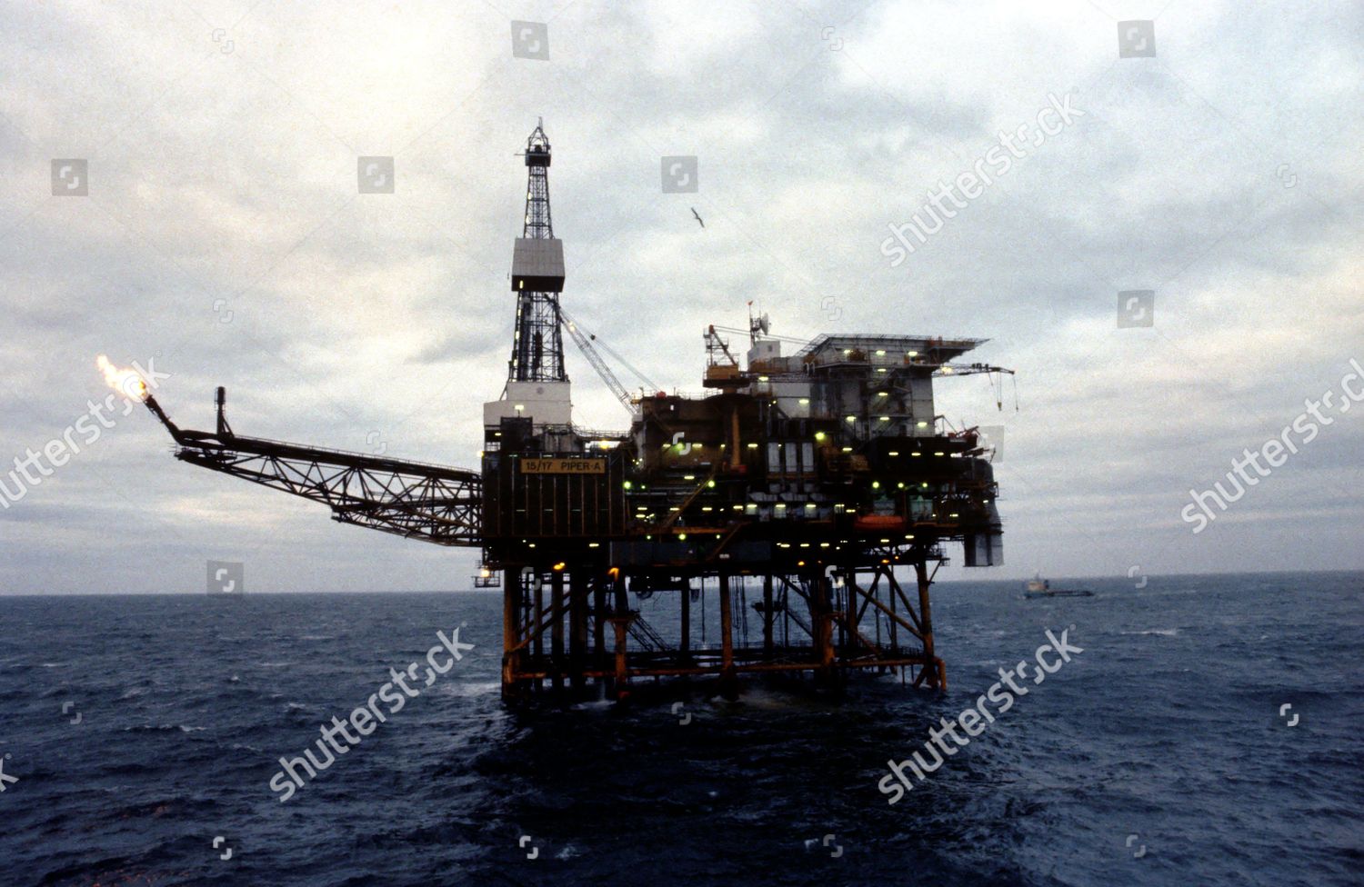 Piper Alpha North Sea Editorial Stock Photo - Stock Image | Shutterstock