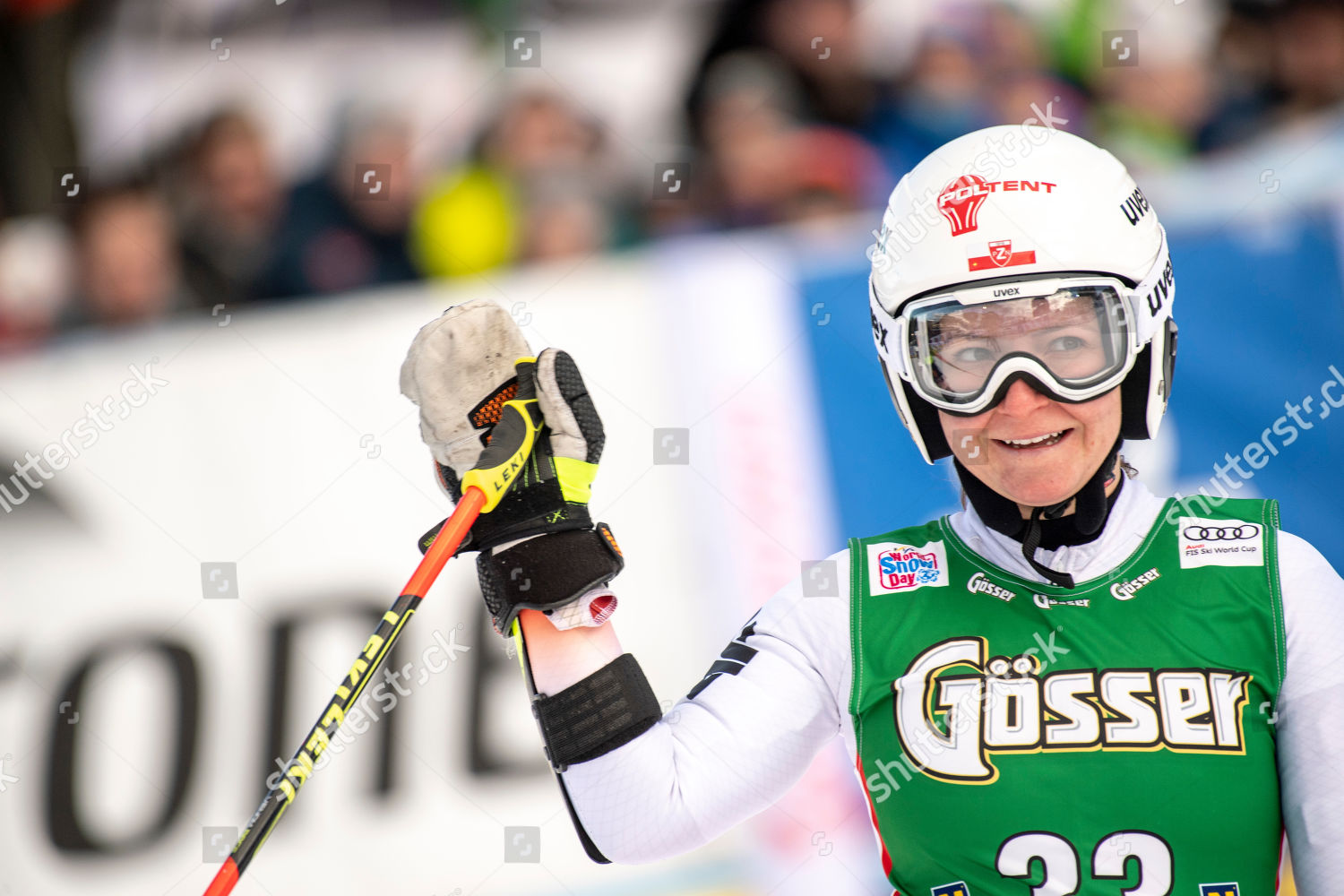 Maryna Gasienica Daniel Poland Reacts Finish Editorial Stock Photo - Stock Image | Shutterstock