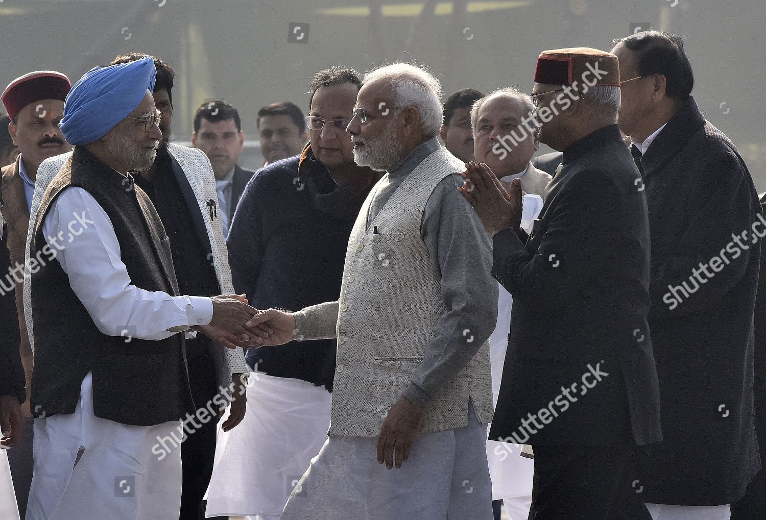Prime Minister Narendra Modi Shaking Hands Editorial Stock Photo ...