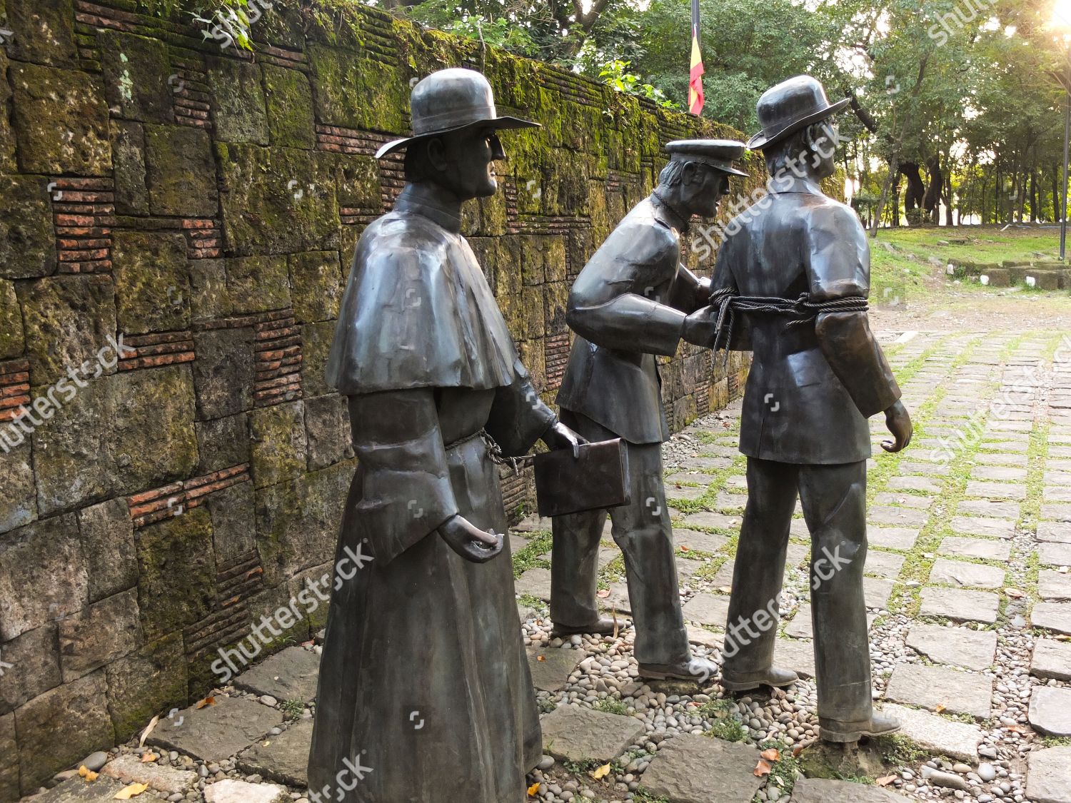 Bronze Statues Spanish Friar Spanish Soldier Editorial Stock Photo ...