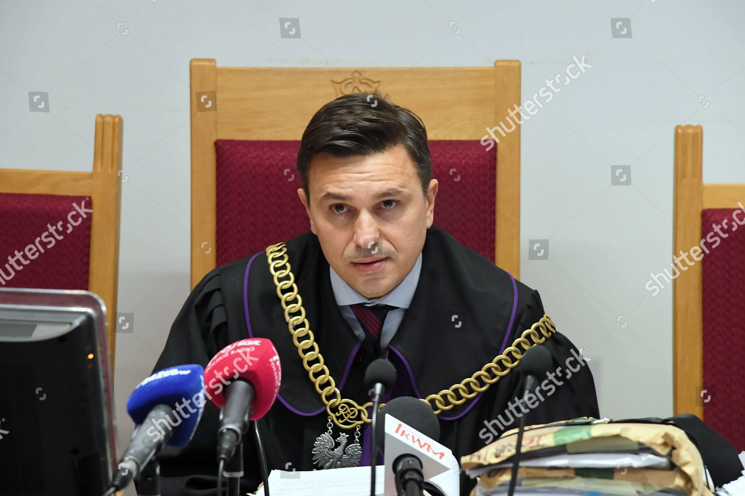 Judge Kamil Grzesik Announces Verdict Krakow Editorial Stock Photo ...
