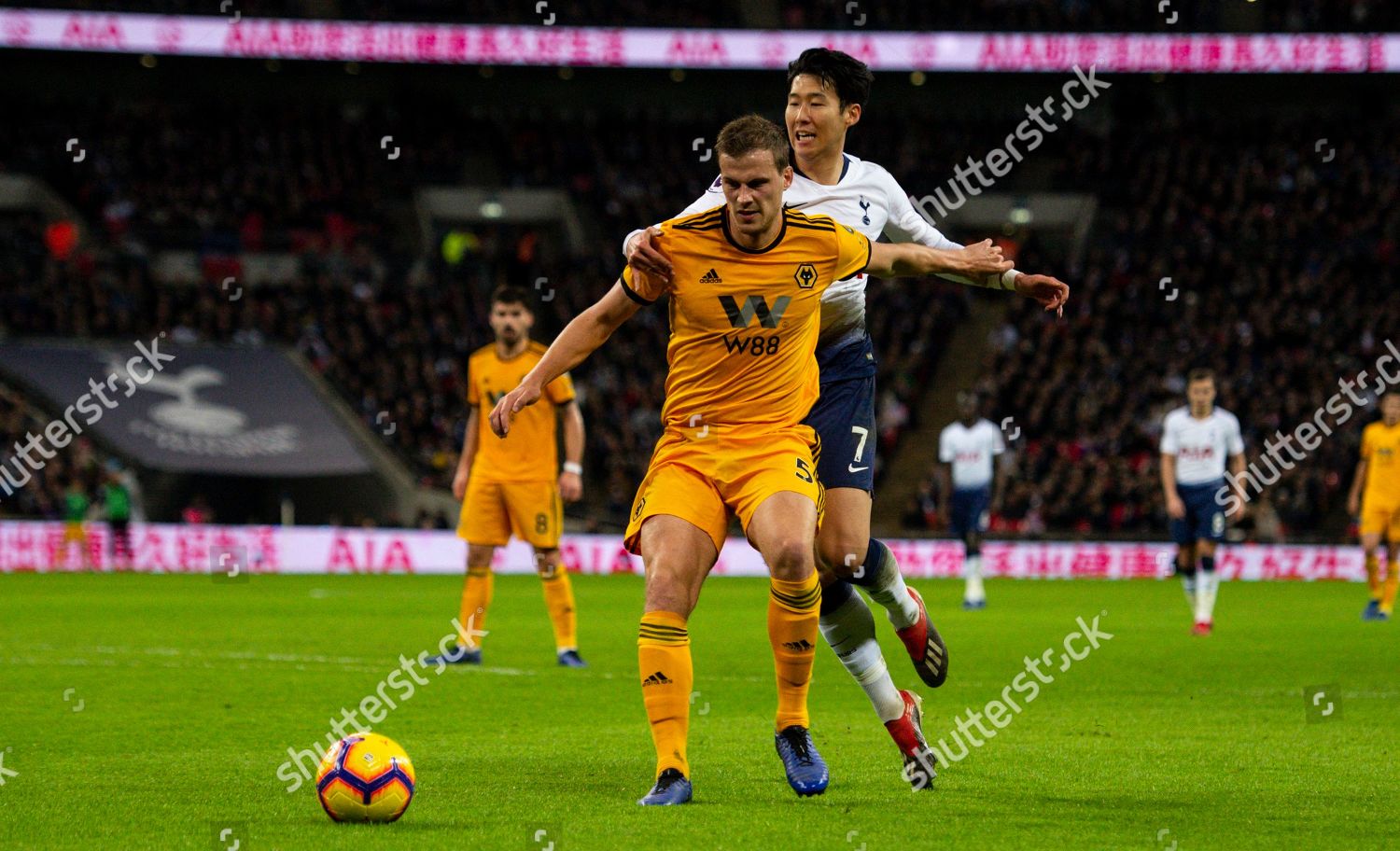 Ryan Bennett Wolverhampton Wanderers Son Heungmin Editorial Stock Photo ...