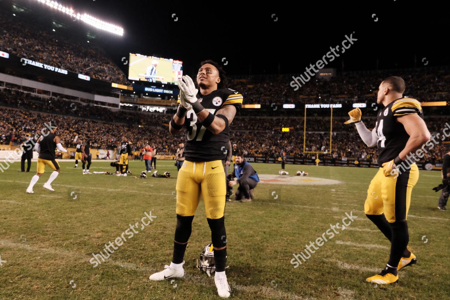 Steelers 37 Jordan Dangerfield Watching Big Editorial Stock Photo ...