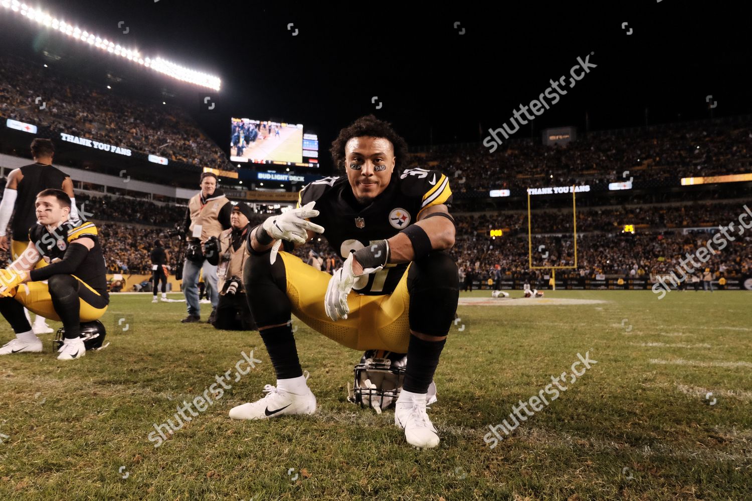 Steelers 37 Jordan Dangerfield Watching Big Editorial Stock Photo ...