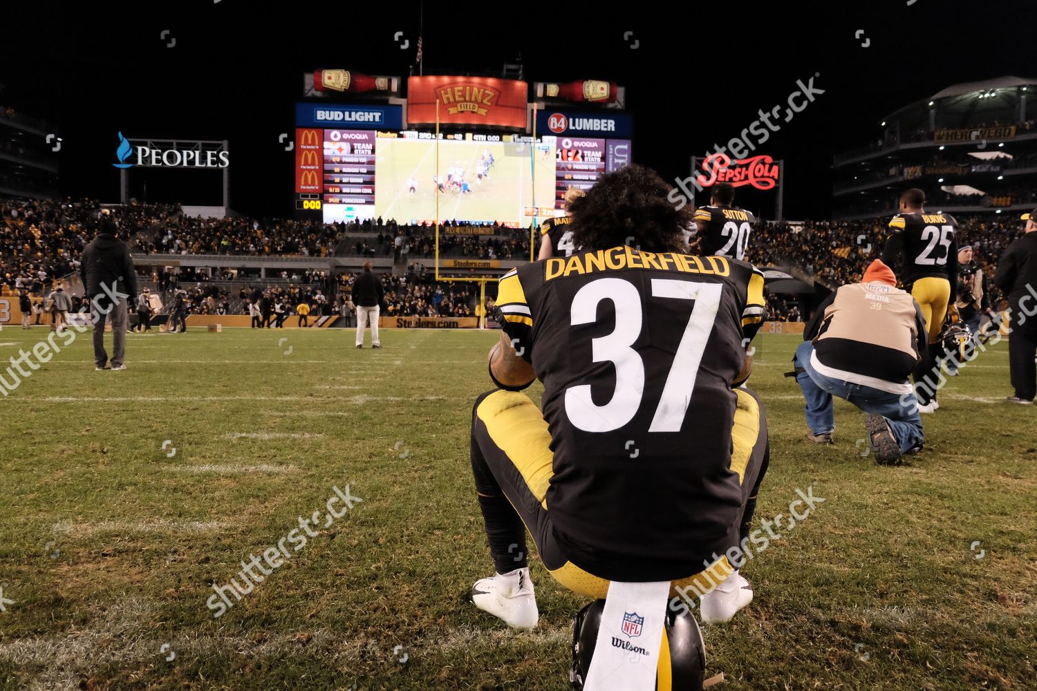 Steelers 37 Jordan Dangerfield Watching Big Editorial Stock Photo ...