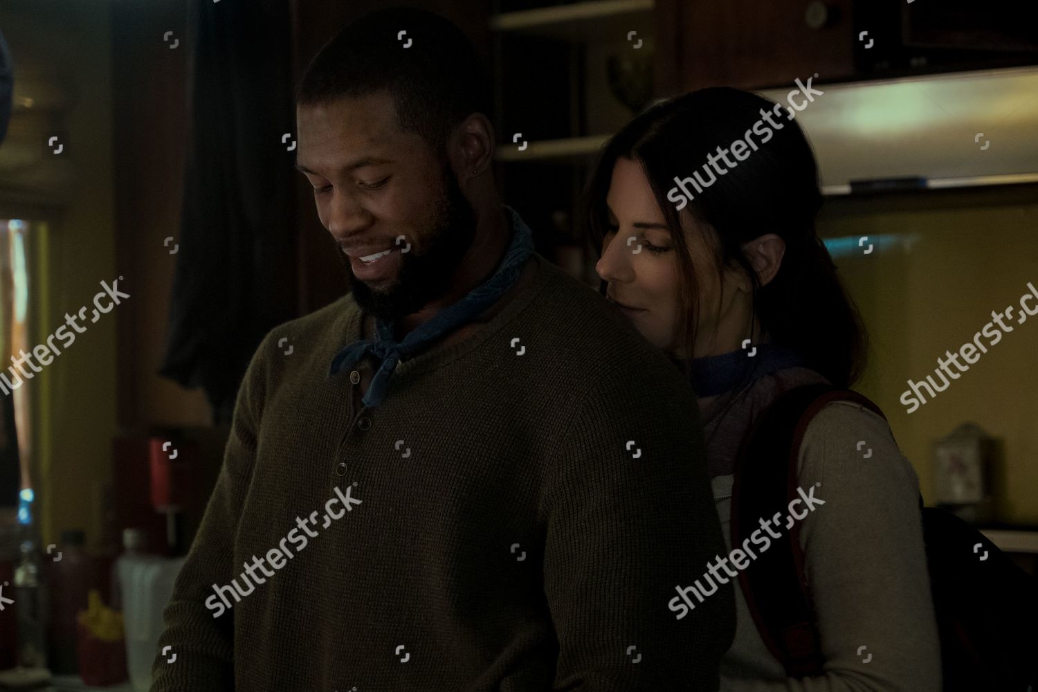 Trevante Rhodes Tom Sandra Bullock Malorie Editorial Stock Photo ...