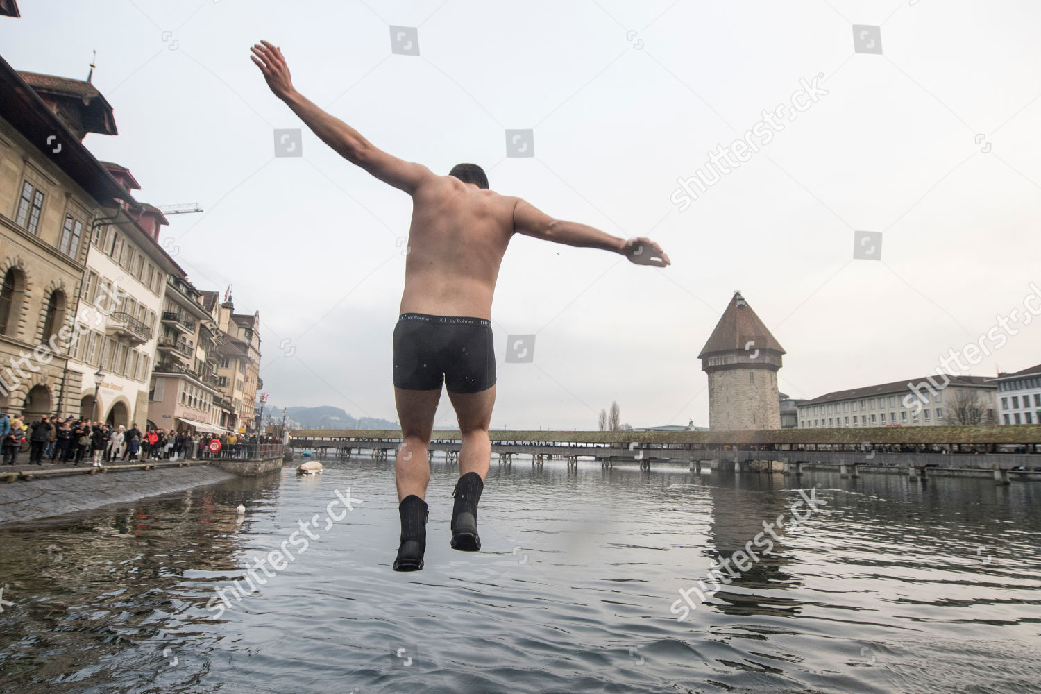 One Approximately 40 Lifeguards Swimmers Swiss Editorial Stock Photo ...