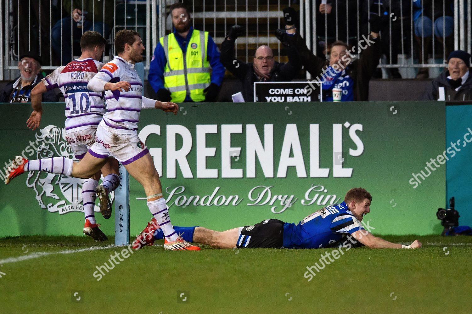 Ruaridh Mcconnochie Bath Rugby Scores Try Editorial Stock Photo - Stock ...