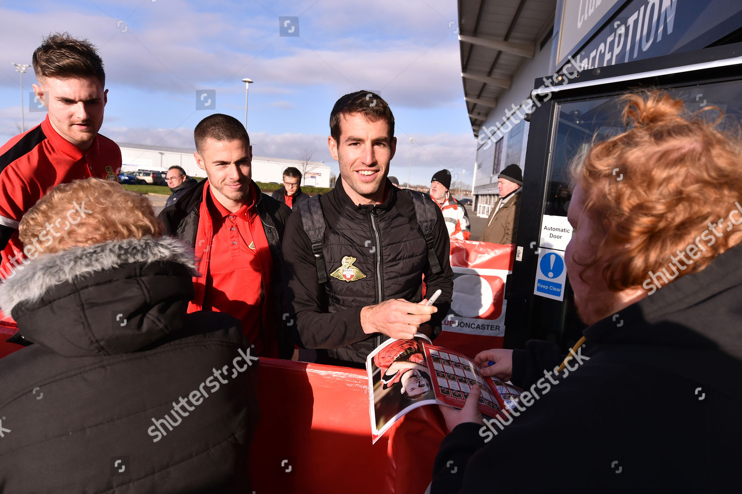 Matty Blair Tommy Rowe Goalkeeper Ian Editorial Stock Photo - Stock ...