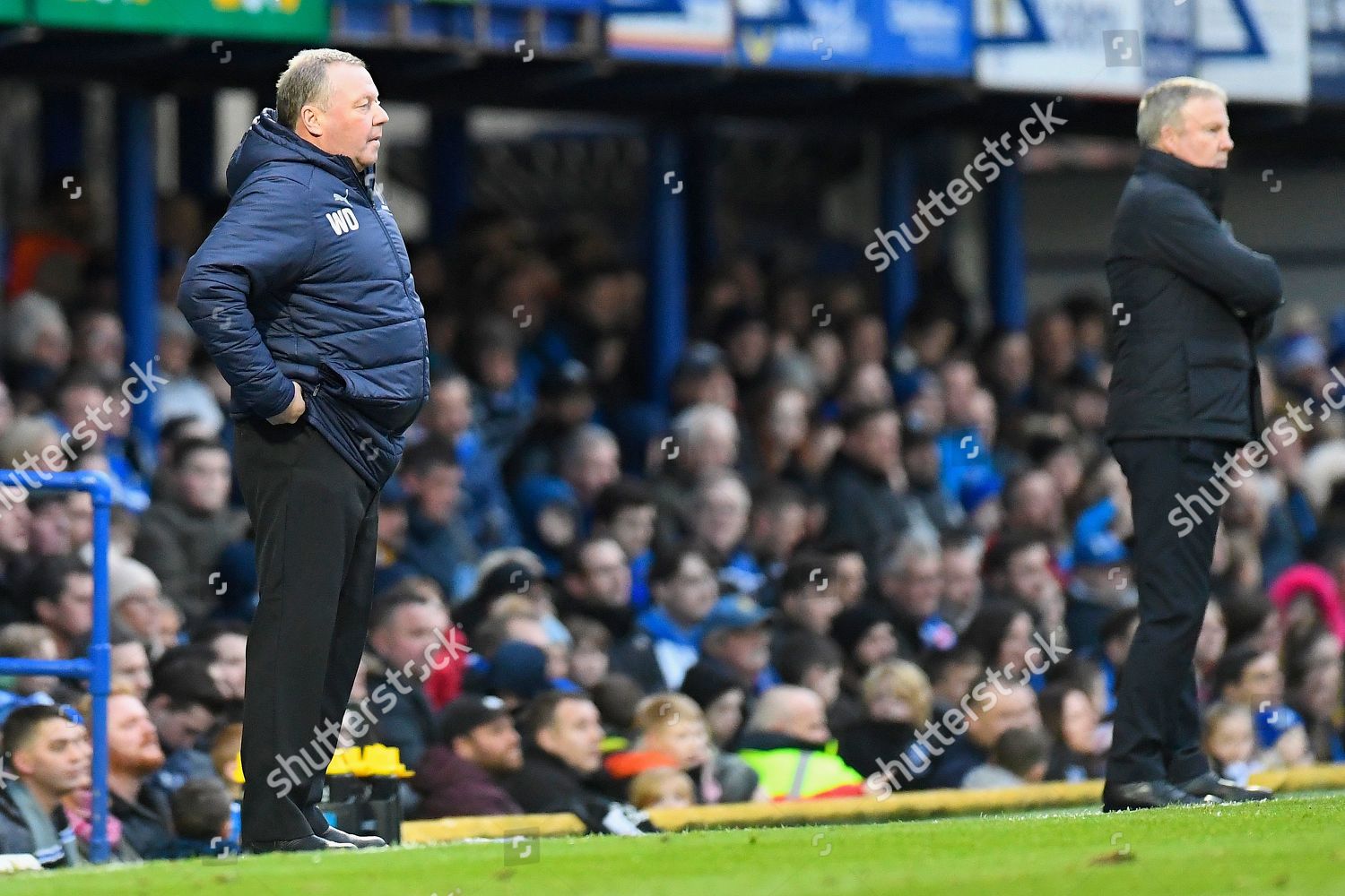 Wimbledon Manager Wally Downes Left Watches Editorial Stock Photo ...