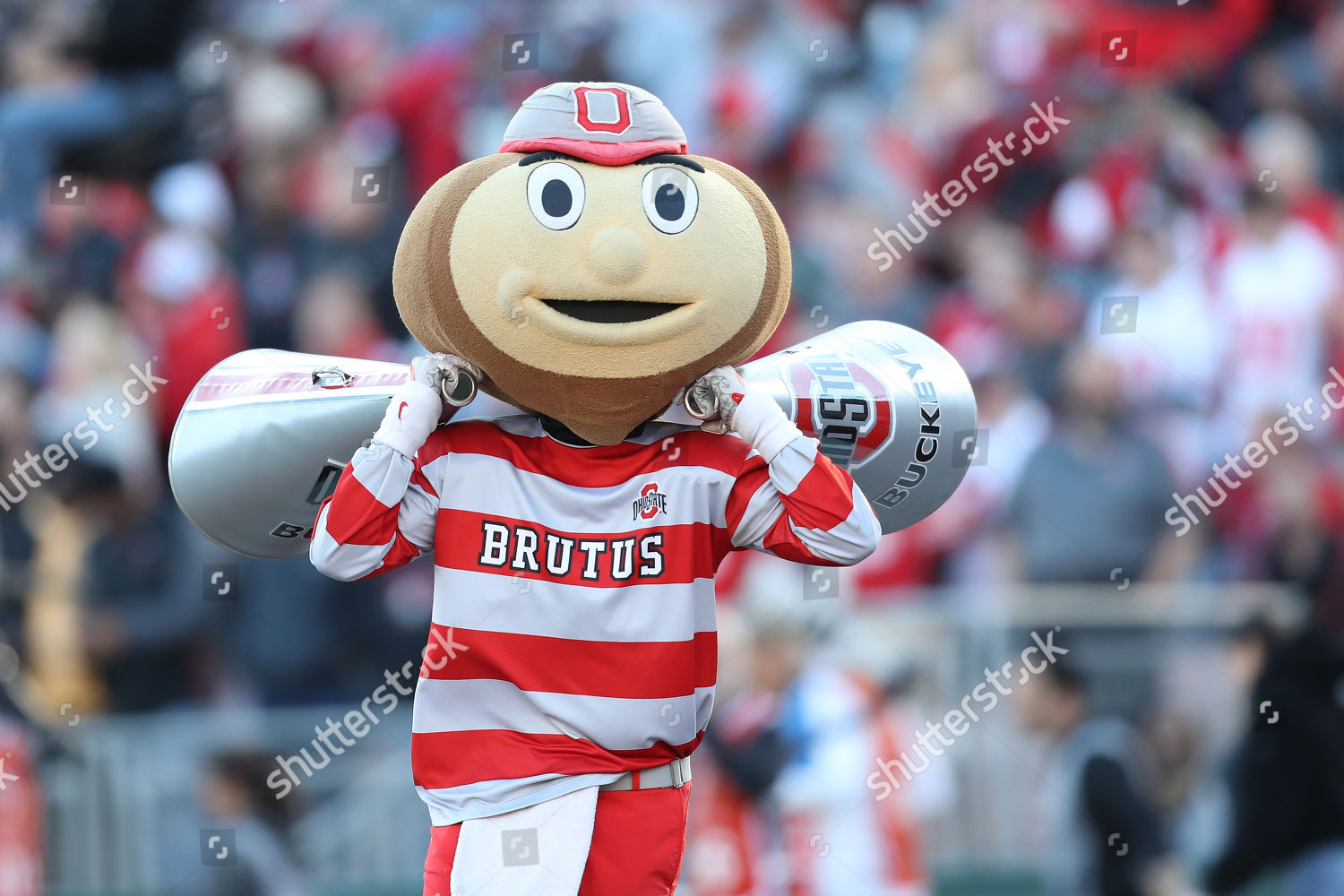 Ohio State Mascot Brutus Celebrates On Editorial Stock Photo - Stock ...