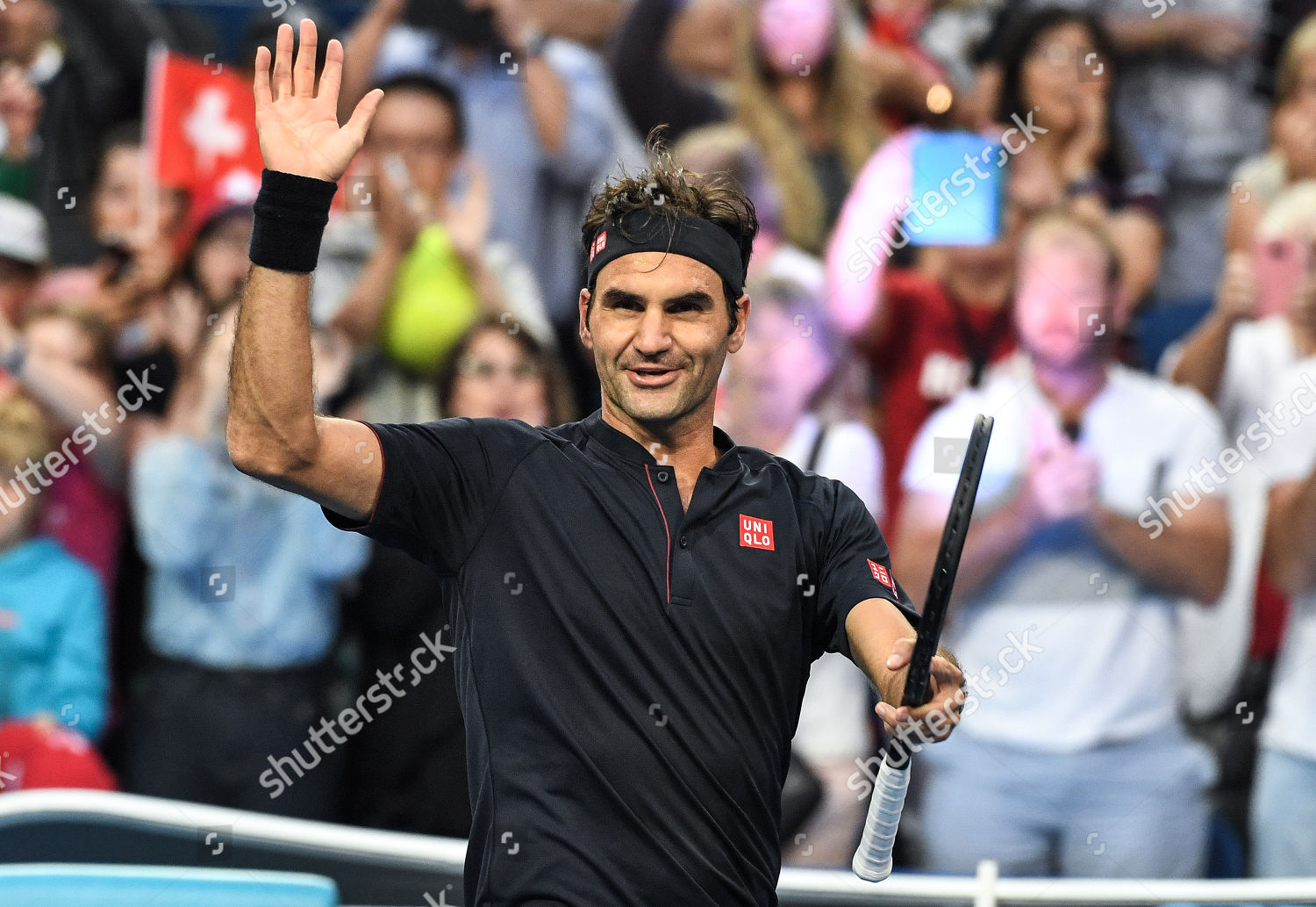 Roger Federer Team Switzerland Celebrating Victory Editorial Stock ...