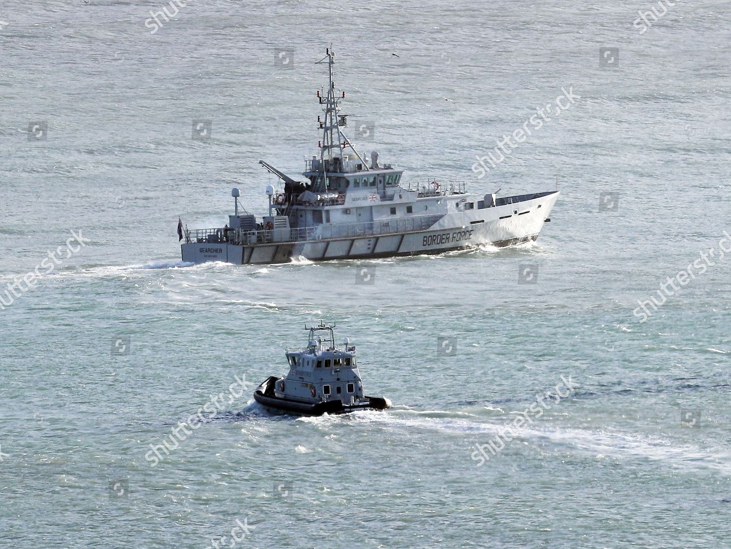 Border Force Boat Searcher Followed By Editorial Stock Photo - Stock ...