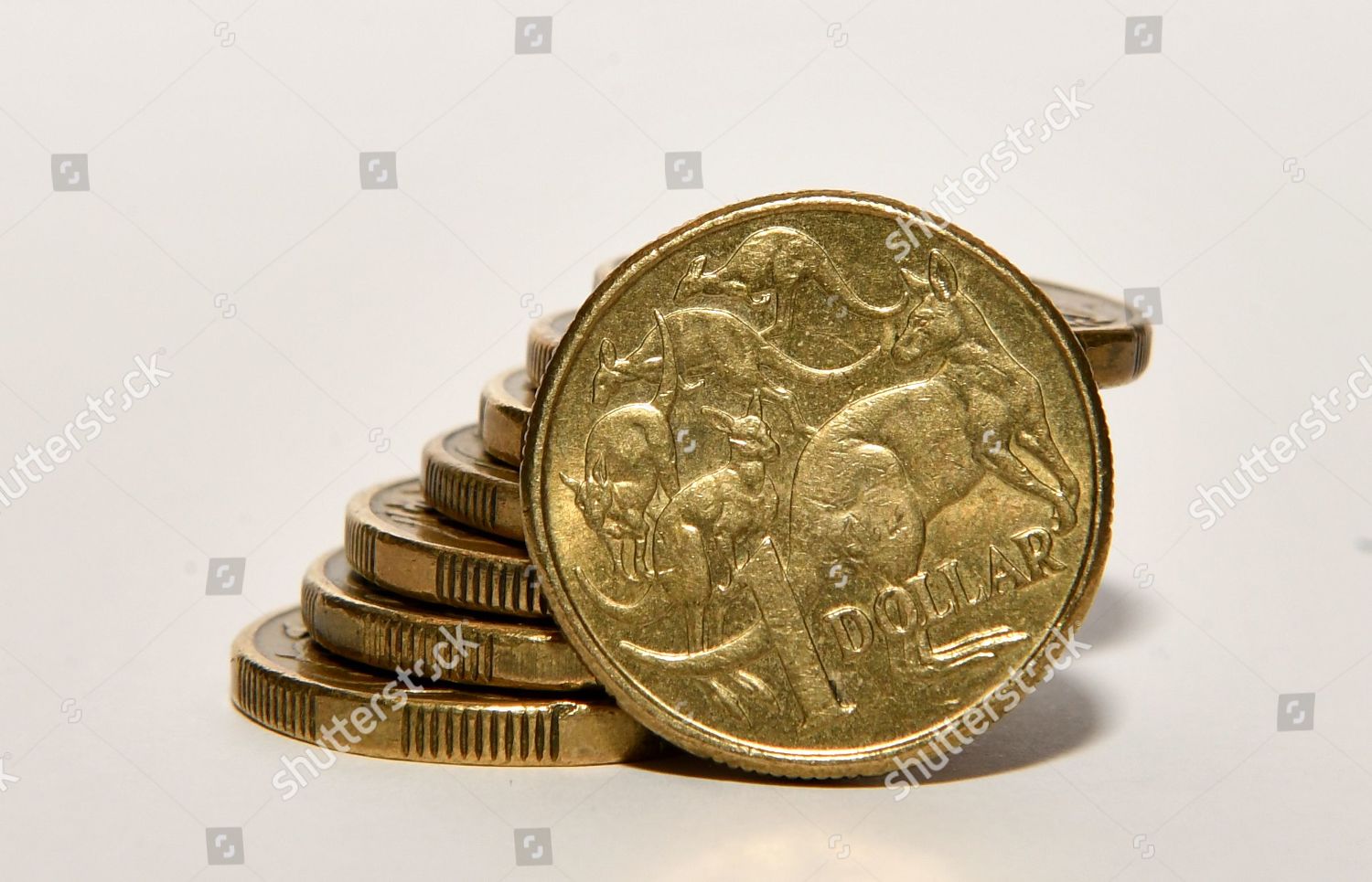 Australian One Dollar Coins Sydney New Editorial Stock Photo - Stock ...