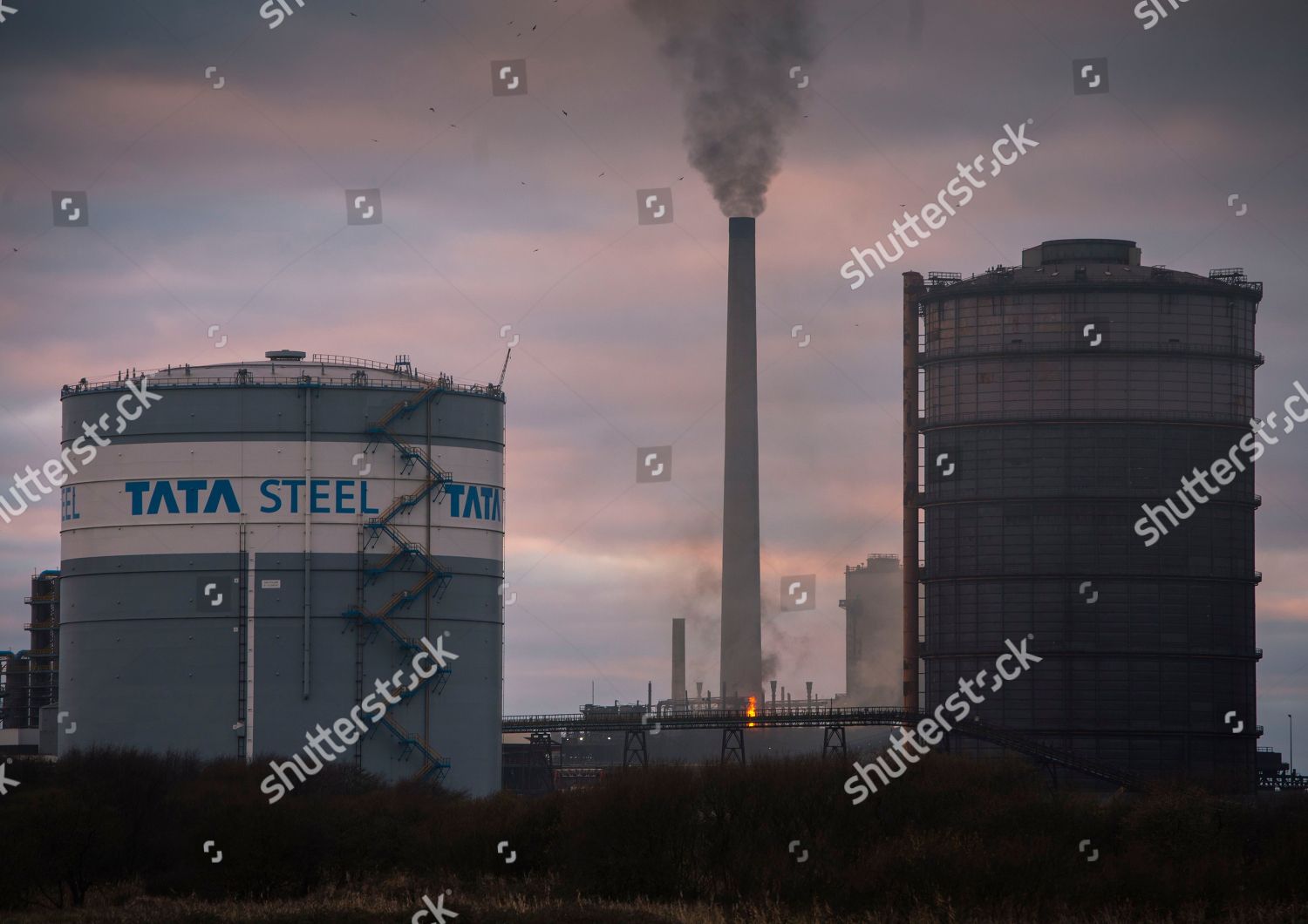 Tata Steel Works Port Talbot South Editorial Stock Photo - Stock Image ...