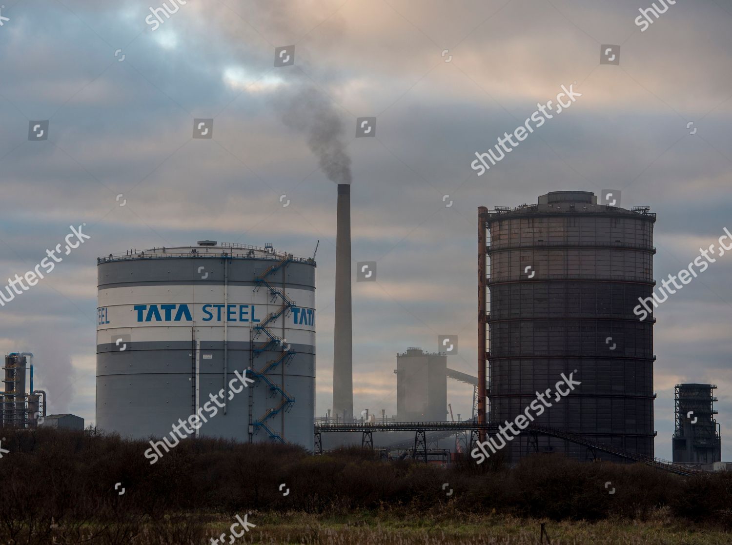Tata Steel Works Port Talbot South Editorial Stock Photo - Stock Image ...