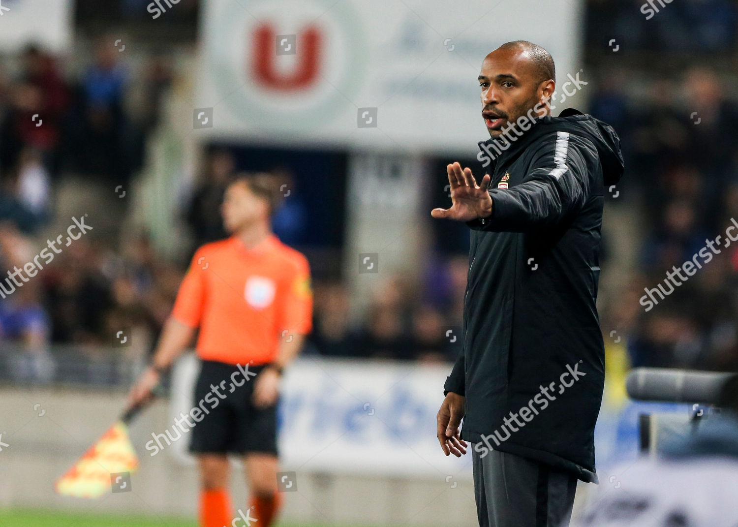Monacos French Coach Thierry Henry Editorial Stock Photo - Stock Image ...