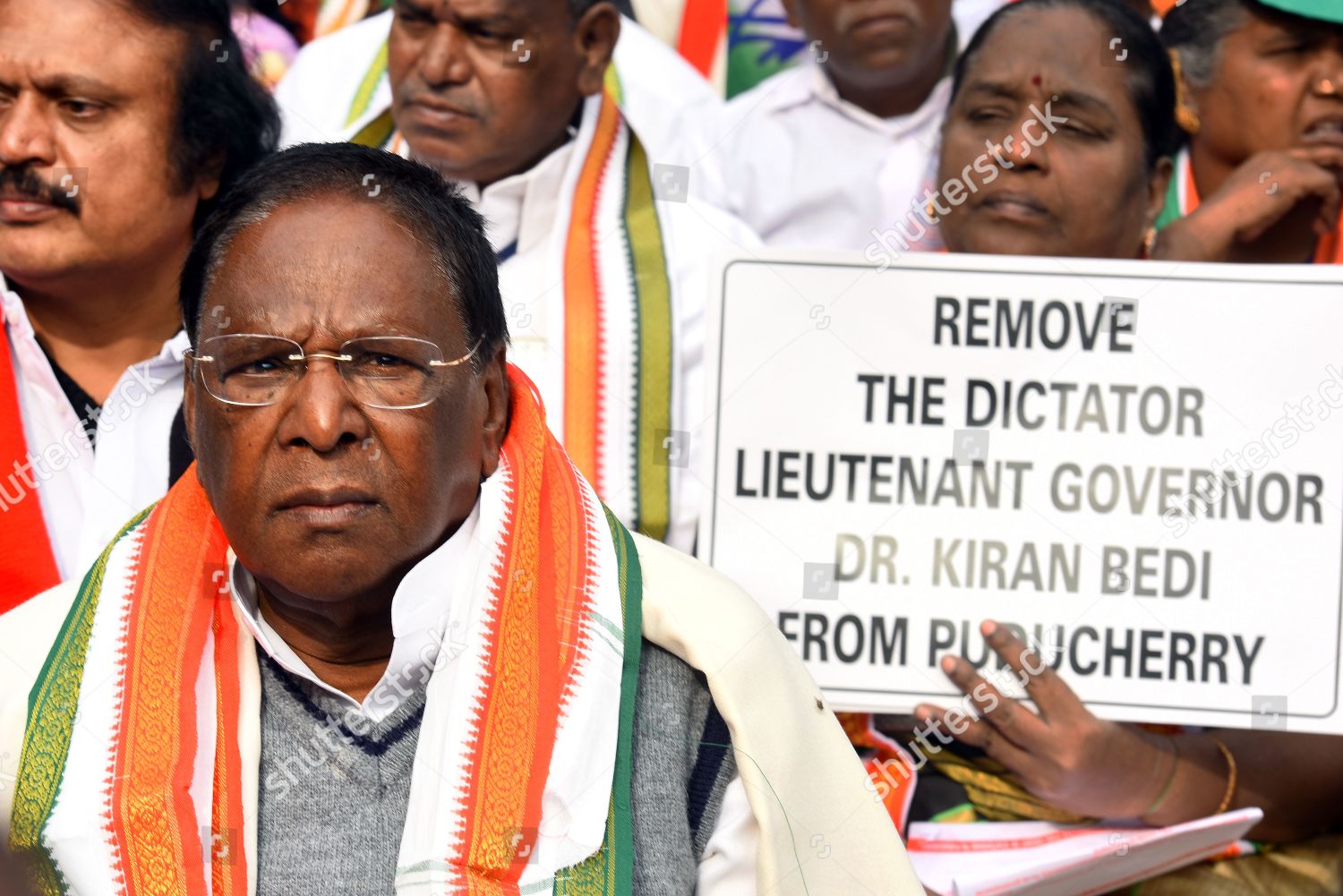 Puducherry Chief Minister Velu Narayanasamy Takes Editorial Stock Photo ...