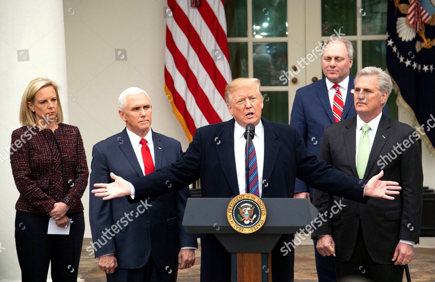 Donald Trump Makes Statement Following His Editorial Stock Photo ...