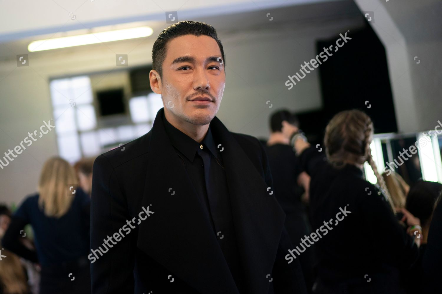 Chinese Model Hu Bing Waits Backstage Editorial Stock Photo - Stock ...