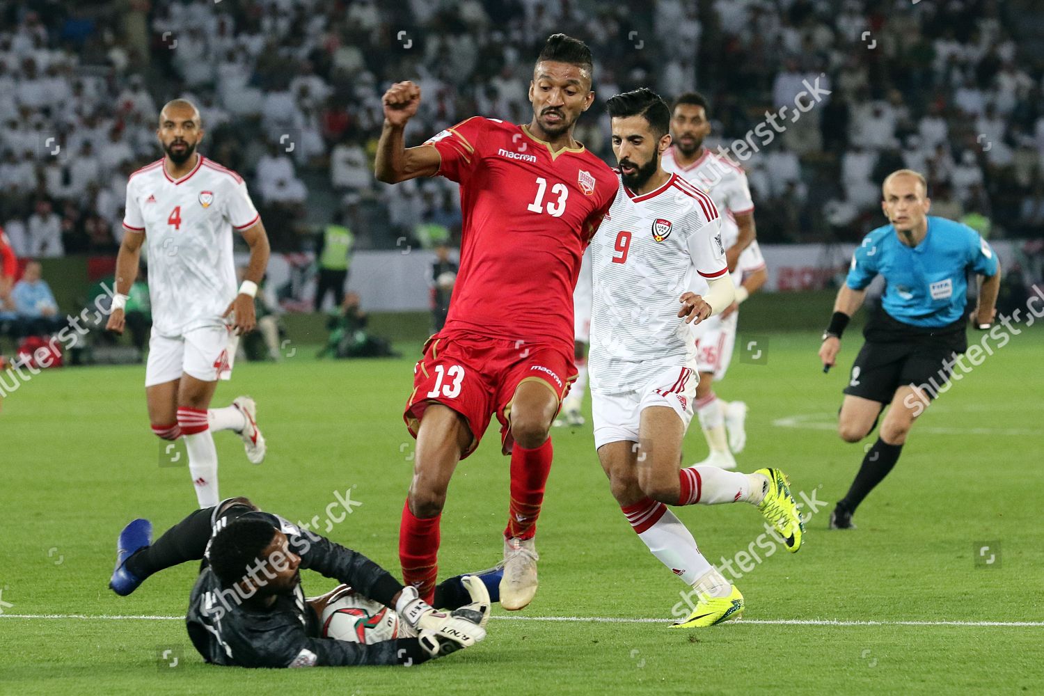 Uae Goalkeeper Khalid Eisa Bilal Action Editorial Stock Photo - Stock ...