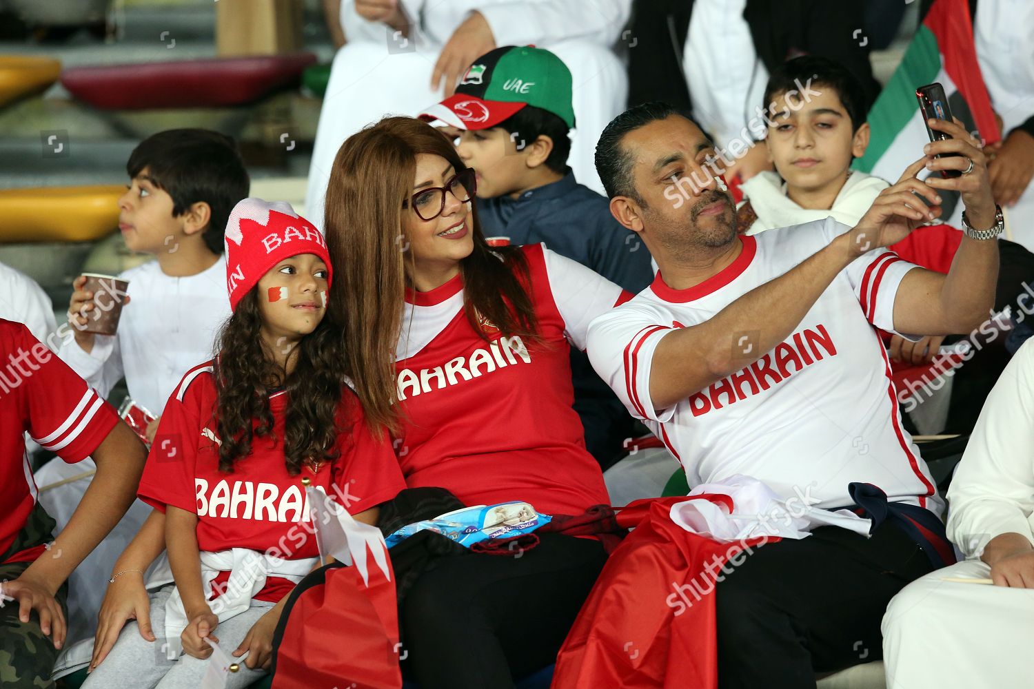 Bahrain Fans Attend 2019 Afc Asian Editorial Stock Photo - Stock Image ...