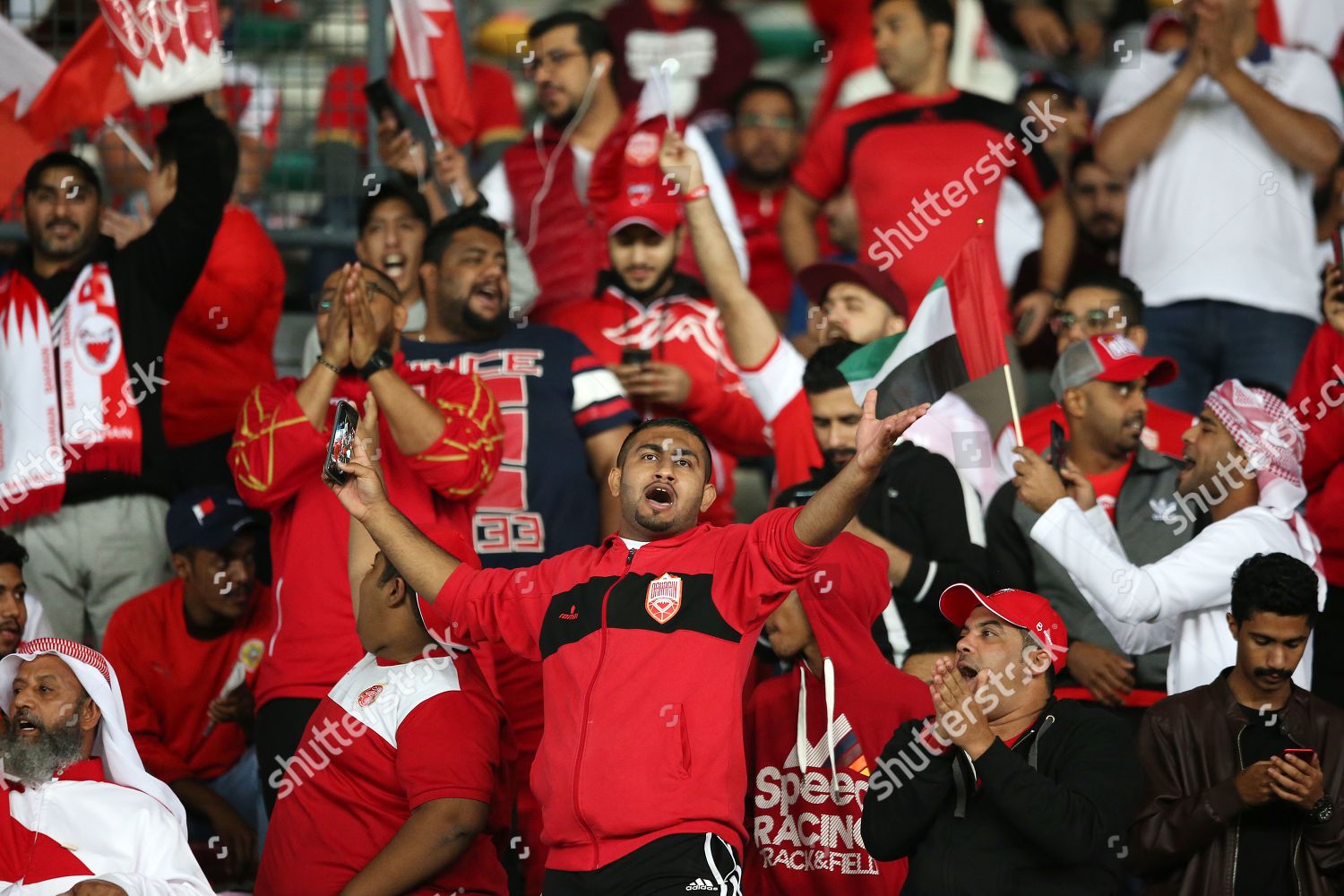 Bahrain Fans Attend 2019 Afc Asian Editorial Stock Photo - Stock Image ...