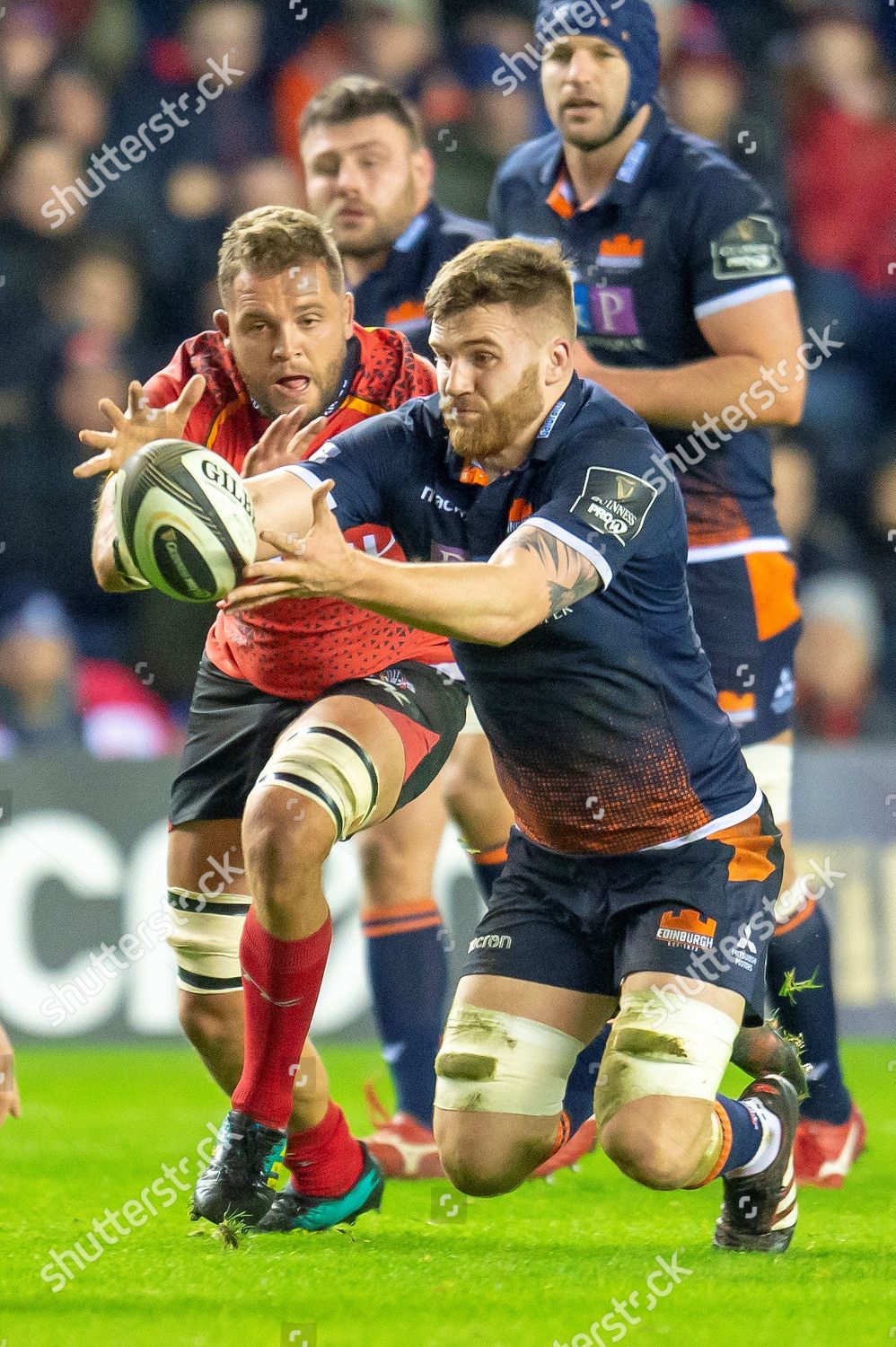 Luke Crosbie 7 Edinburgh Rugby Grabs Editorial Stock Photo - Stock ...