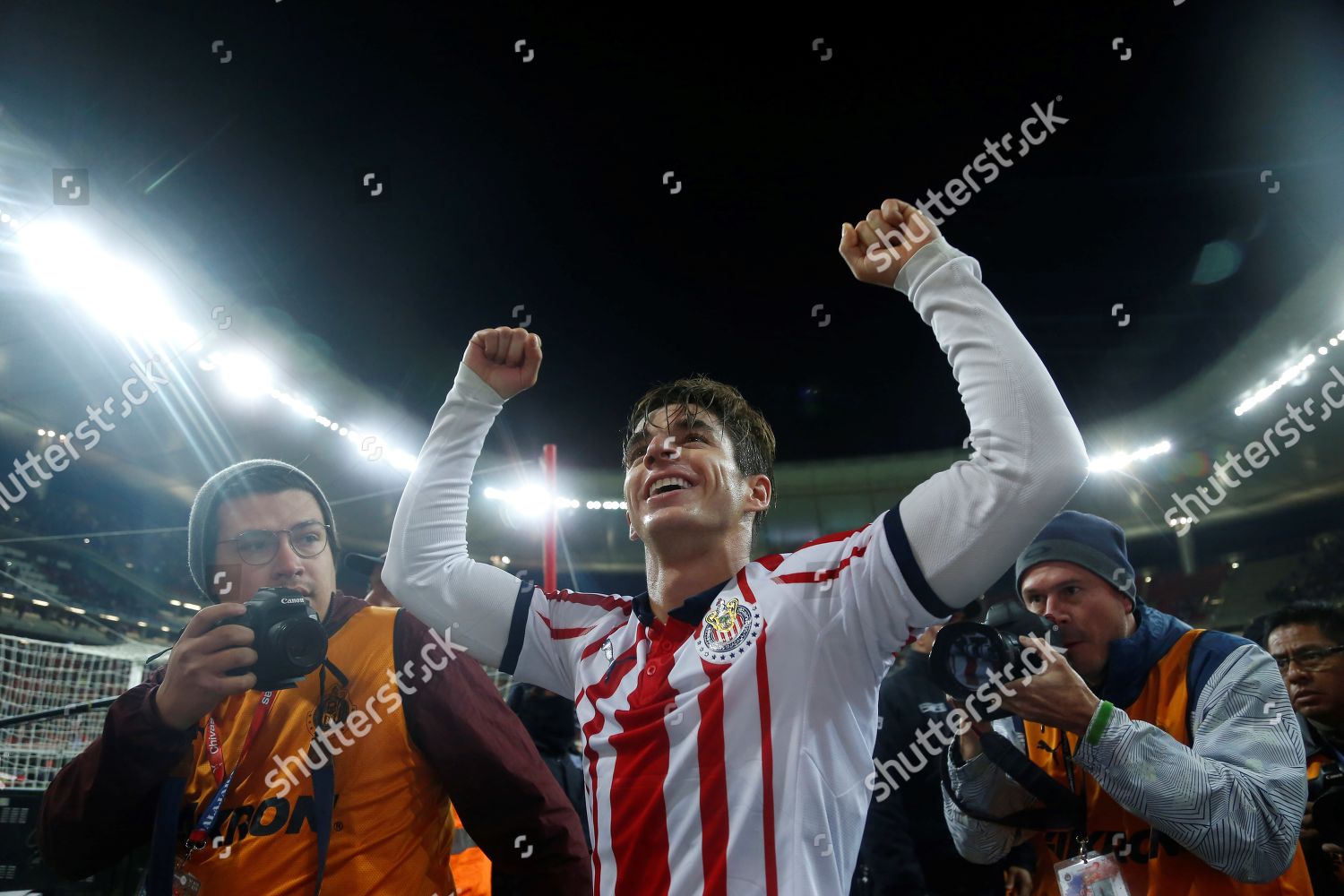Chivas Isaac Brizuela Celebrates After Scoring Editorial Stock Photo ...